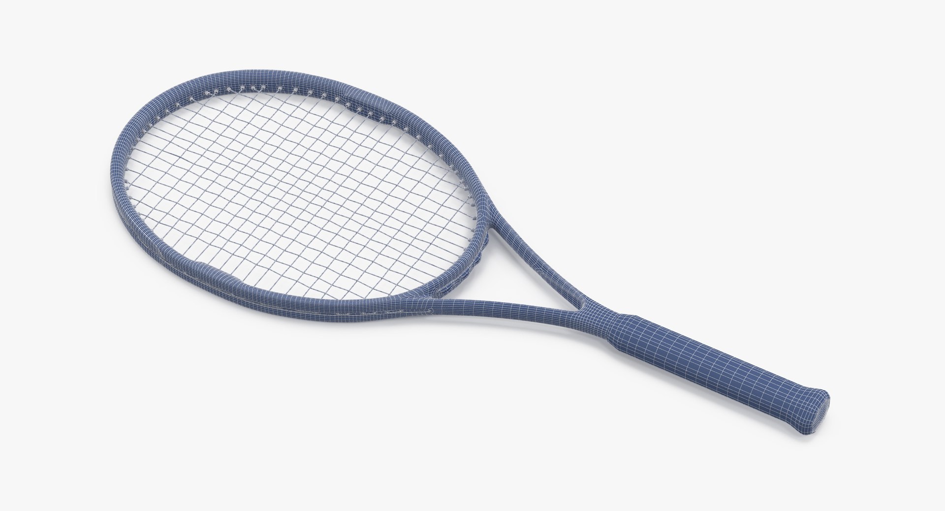 3d Tennis Racket 01 Model