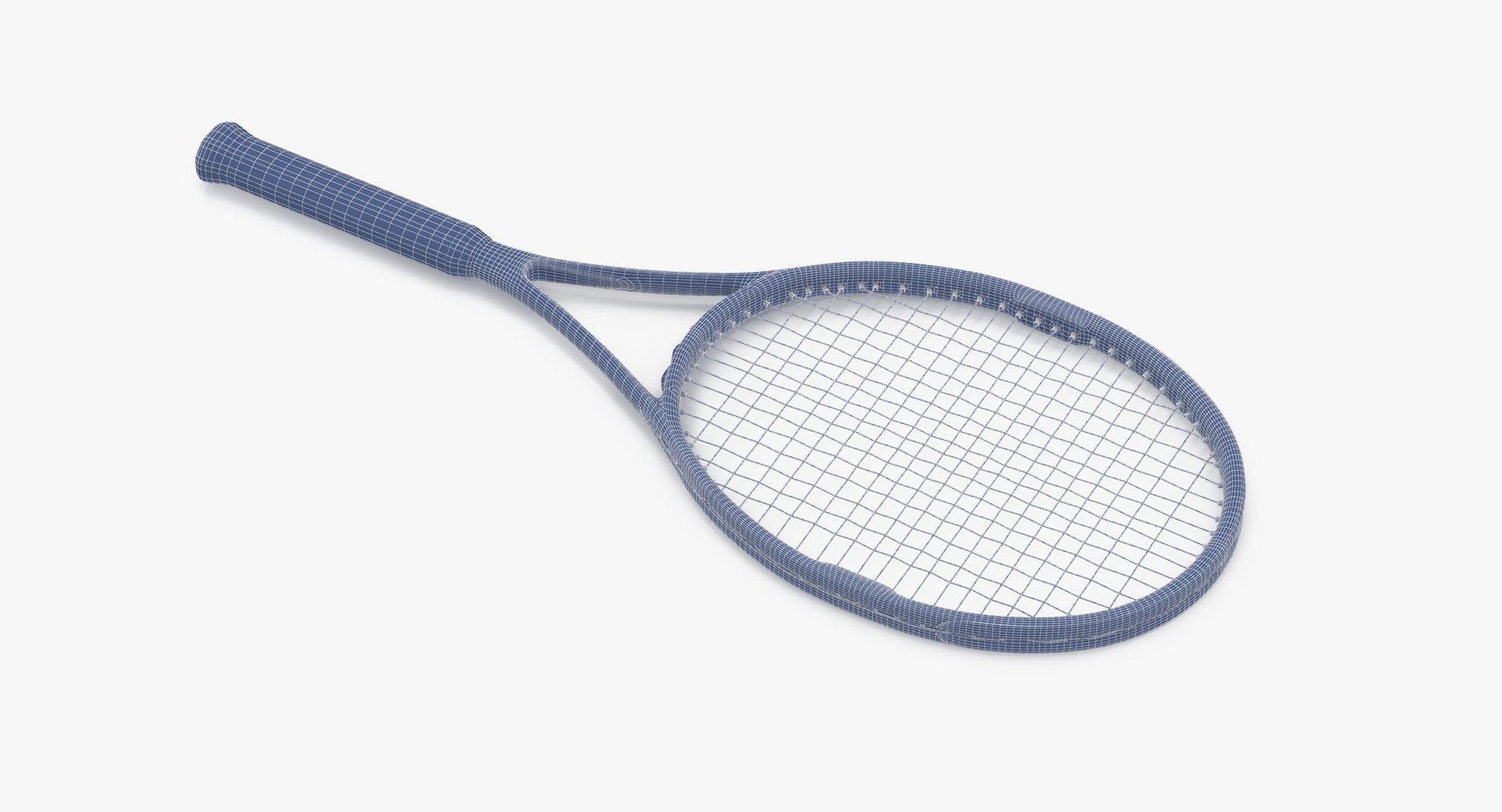 3d Tennis Racket 01 Model