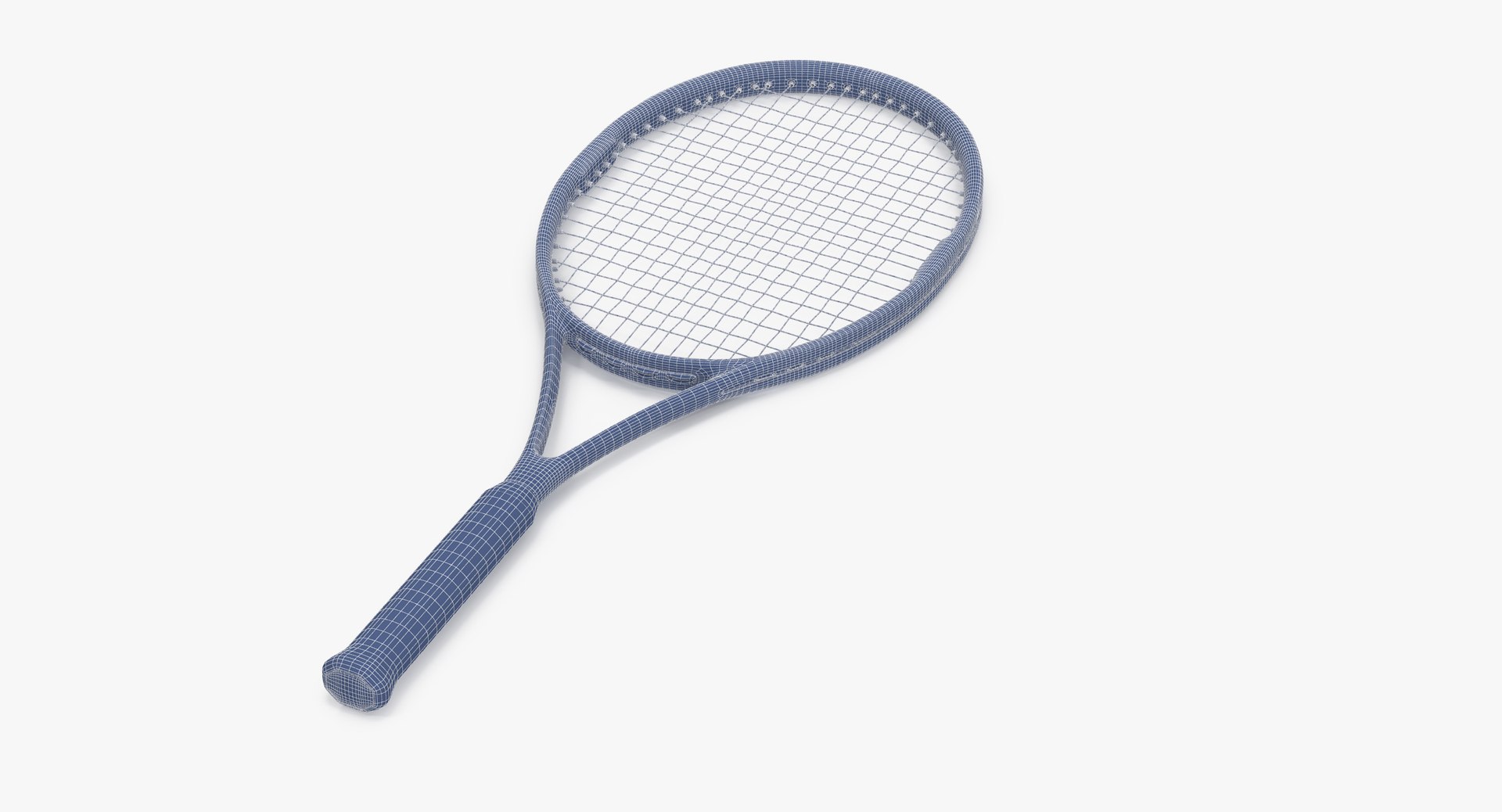 3d Tennis Racket 01 Model