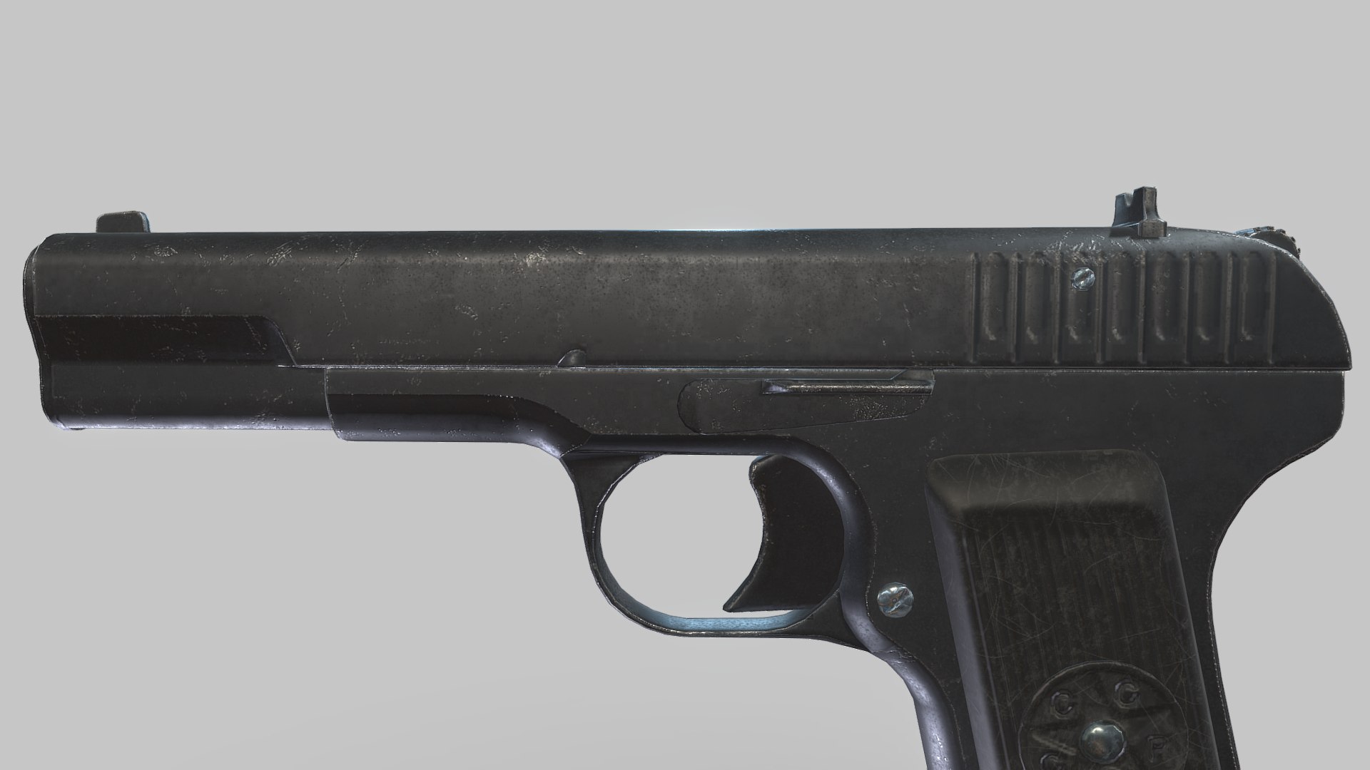 Free 3D Model TT Pistol Low-poly PBR - TurboSquid 1981269
