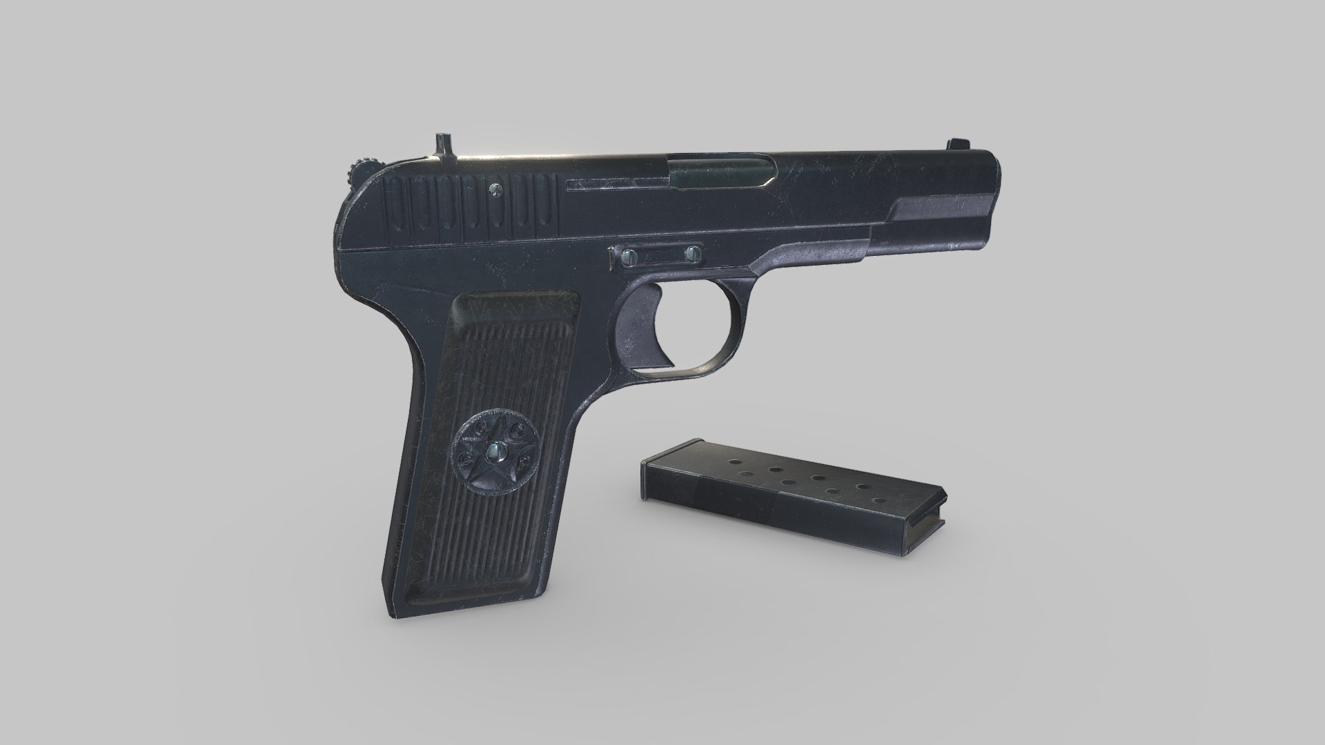 Free 3D Model TT Pistol Low-poly PBR - TurboSquid 1981269
