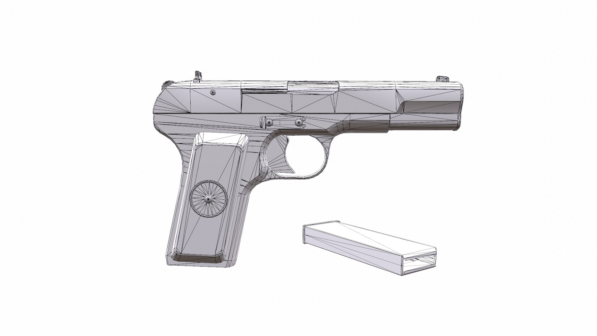 Free 3D Model TT Pistol Low-poly PBR - TurboSquid 1981269