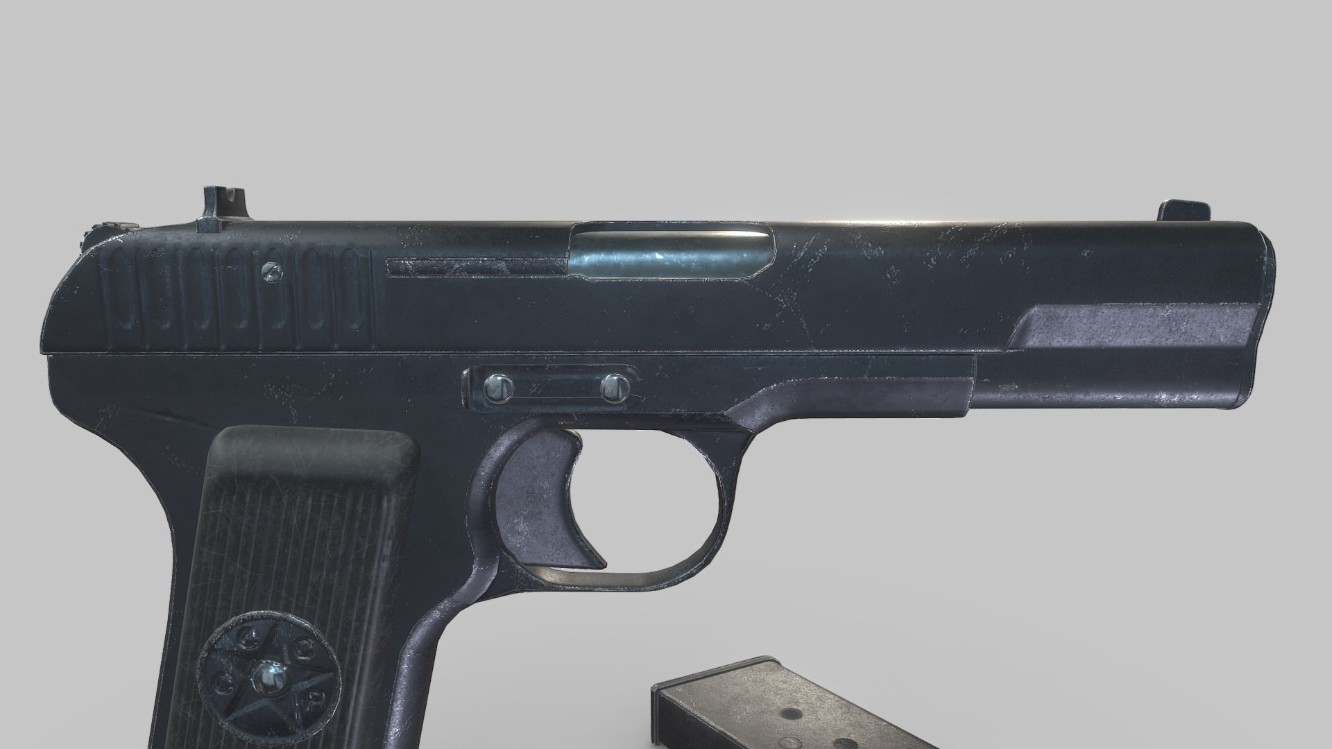 Free 3D Model TT Pistol Low-poly PBR - TurboSquid 1981269