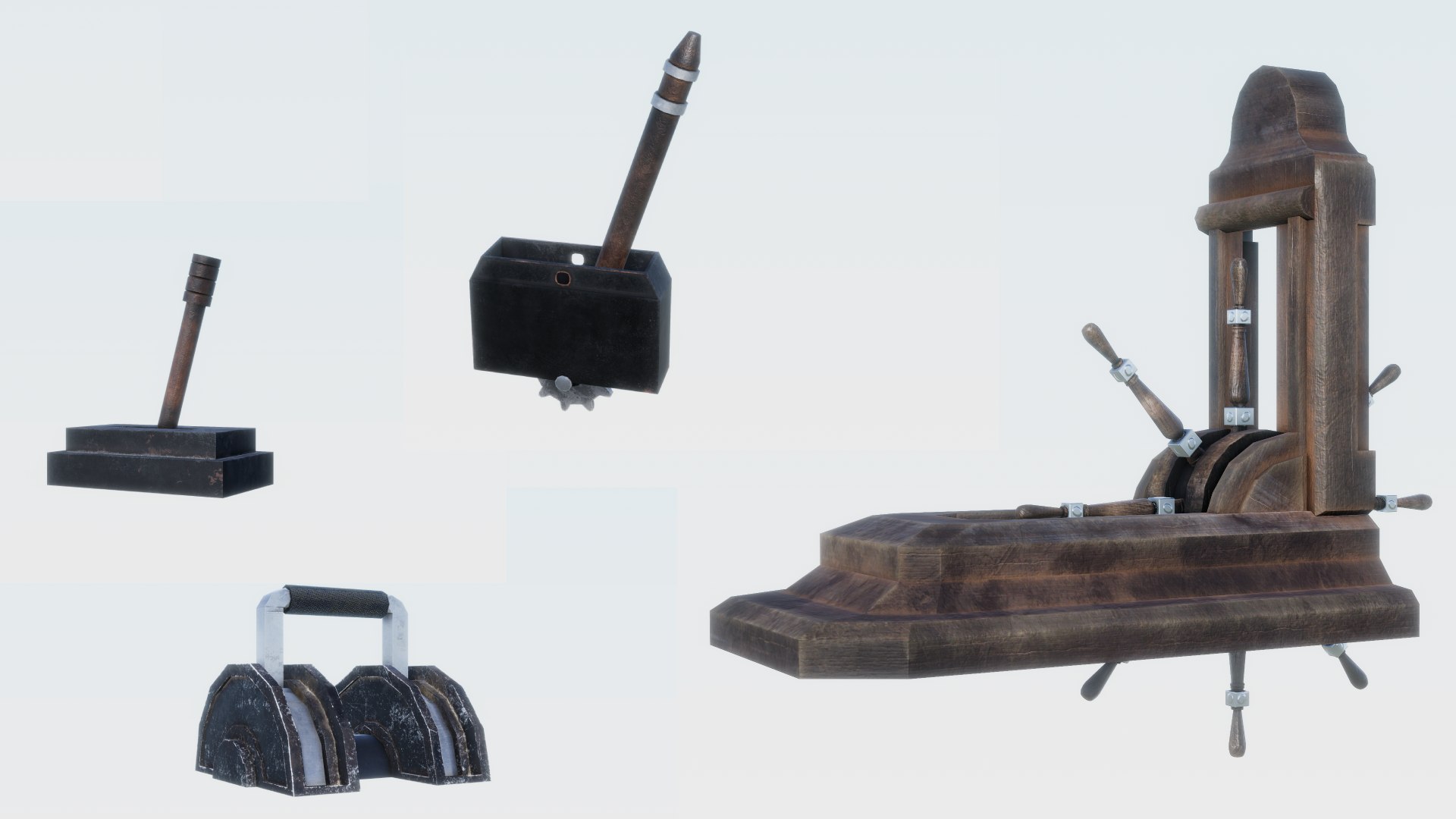 Medieval Levers And Gears Pack - 2 3D Model - TurboSquid 1818775