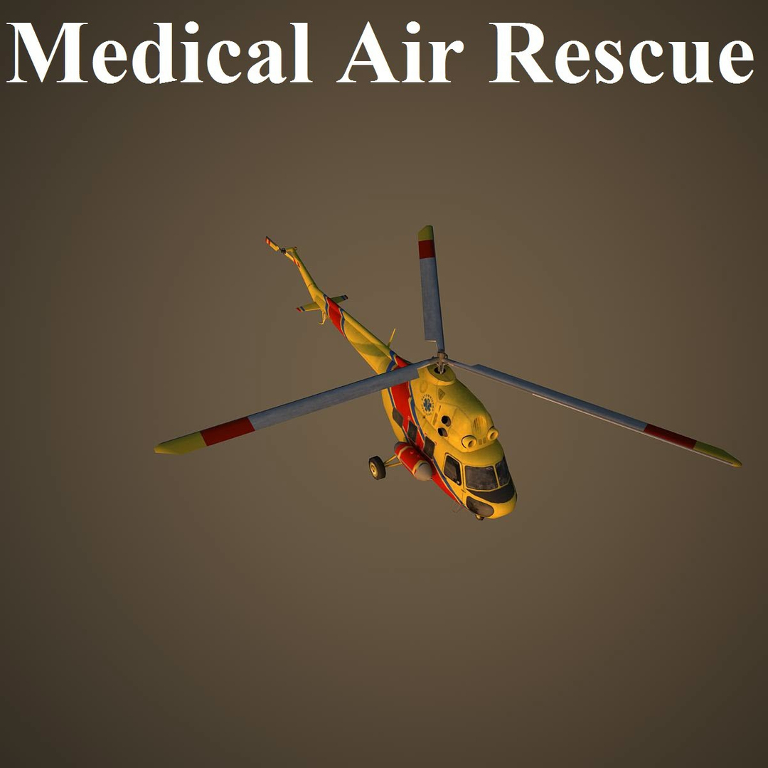 3d model of mil 2 helicopter