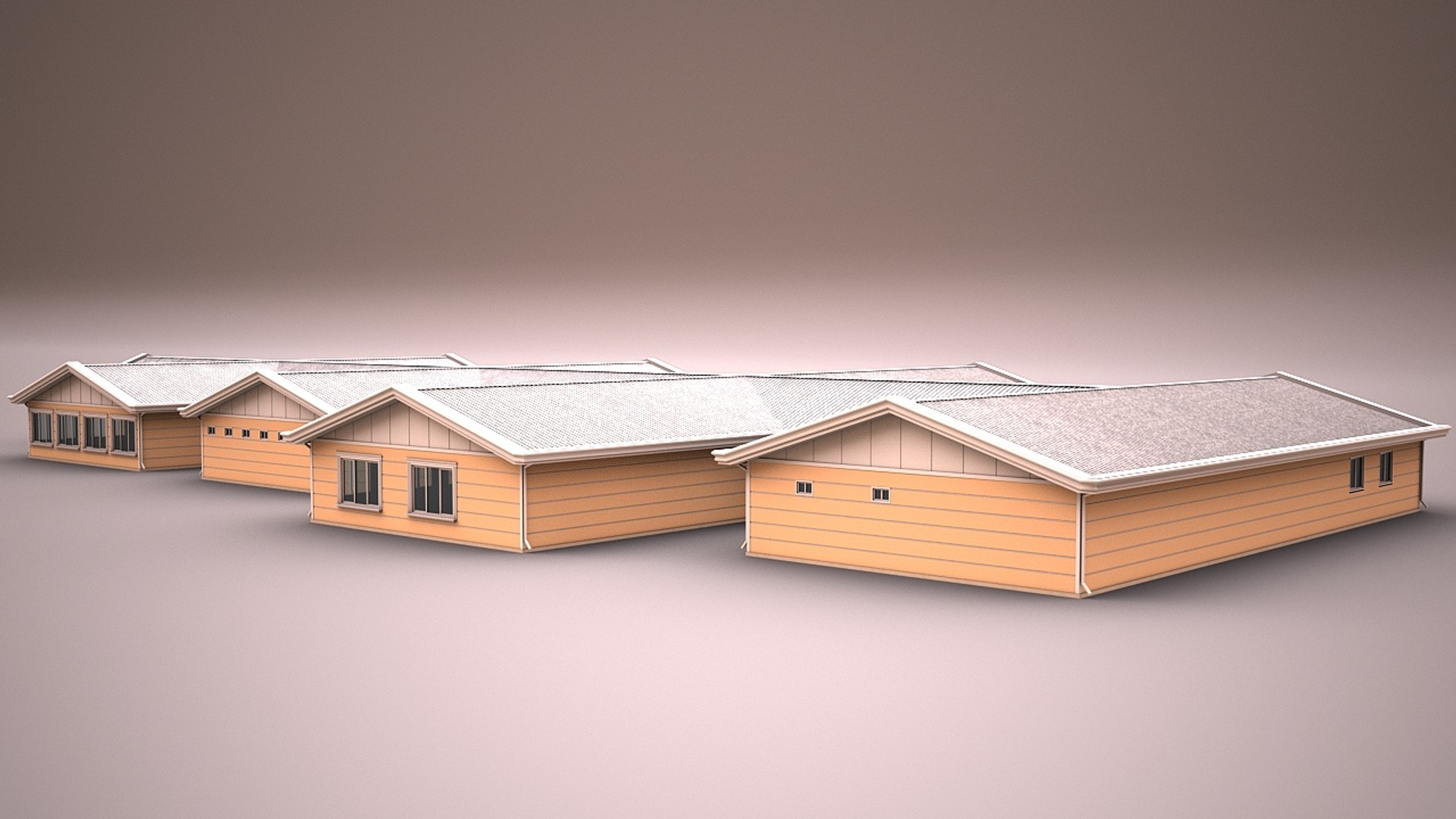 prefabricated building 3d model