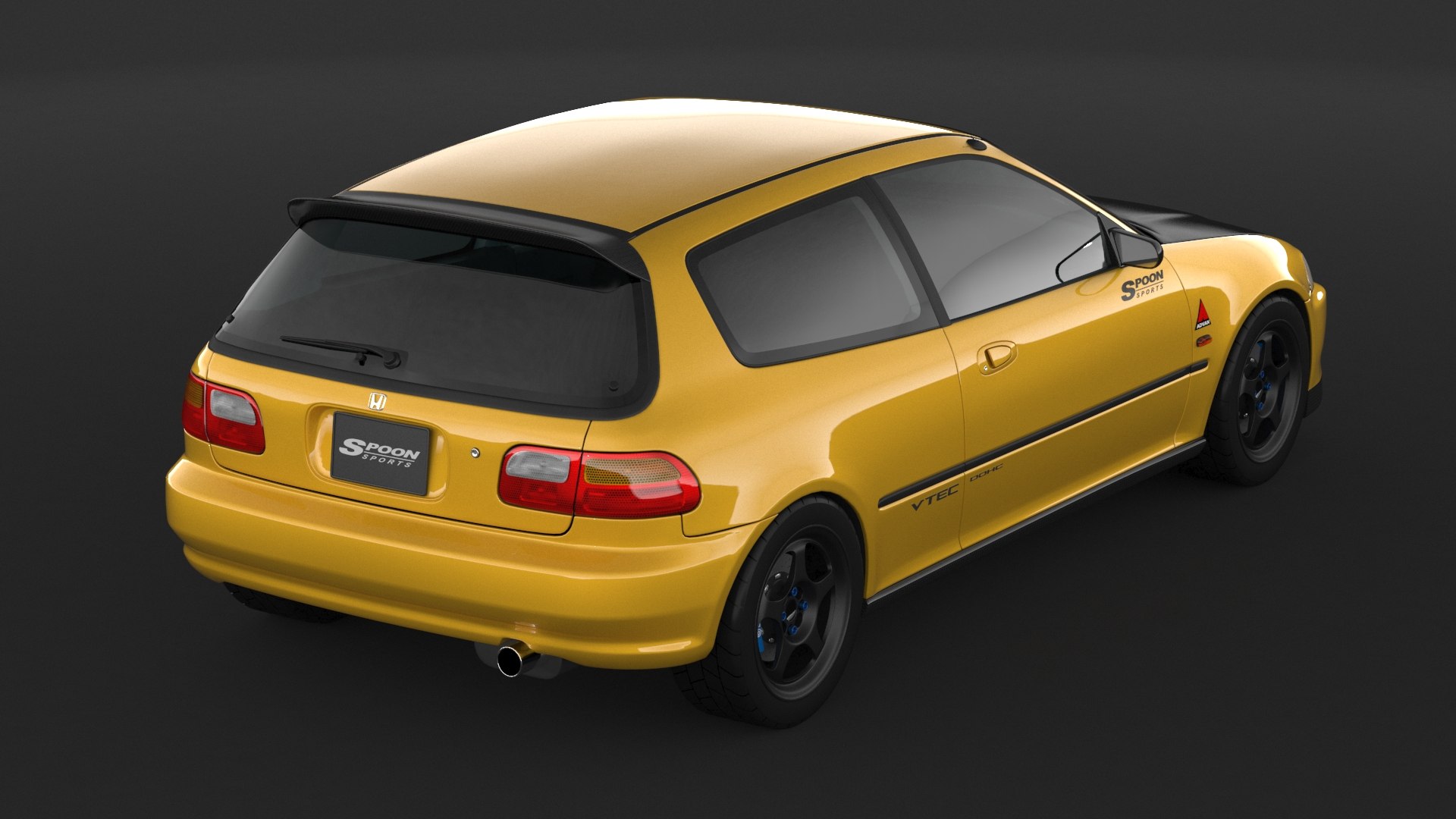 3D Honda Civic Spoon Sports Model - TurboSquid 1833090