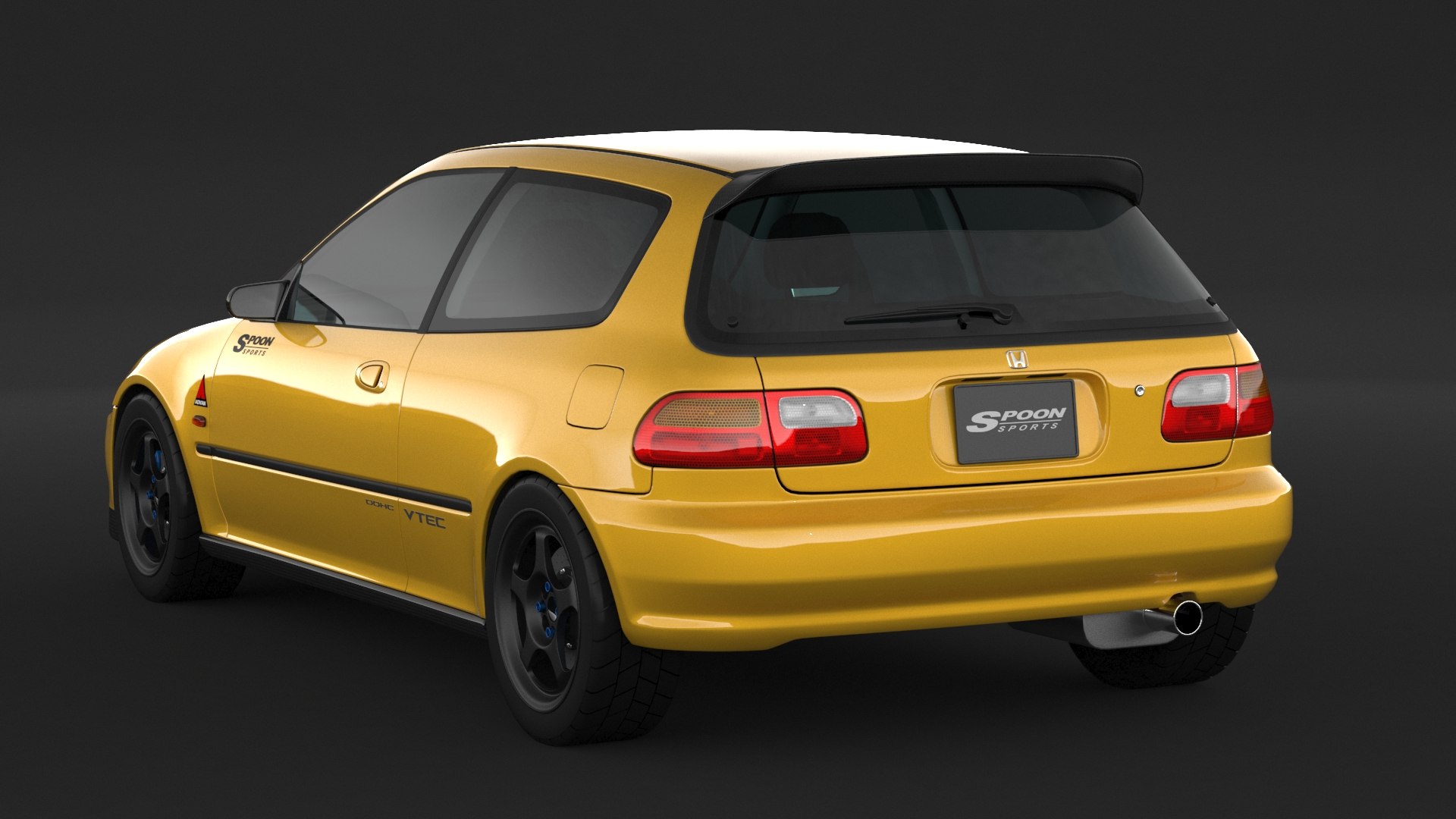 3D Honda Civic Spoon Sports Model - TurboSquid 1833090