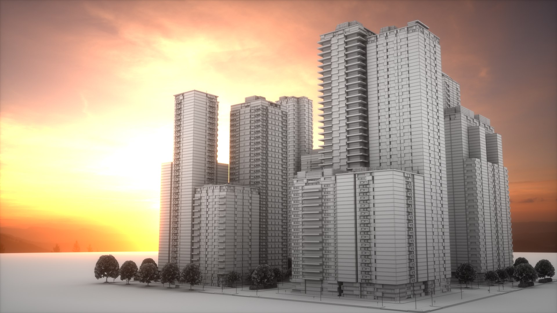 City Block Type B15 3D Model - TurboSquid 2092345