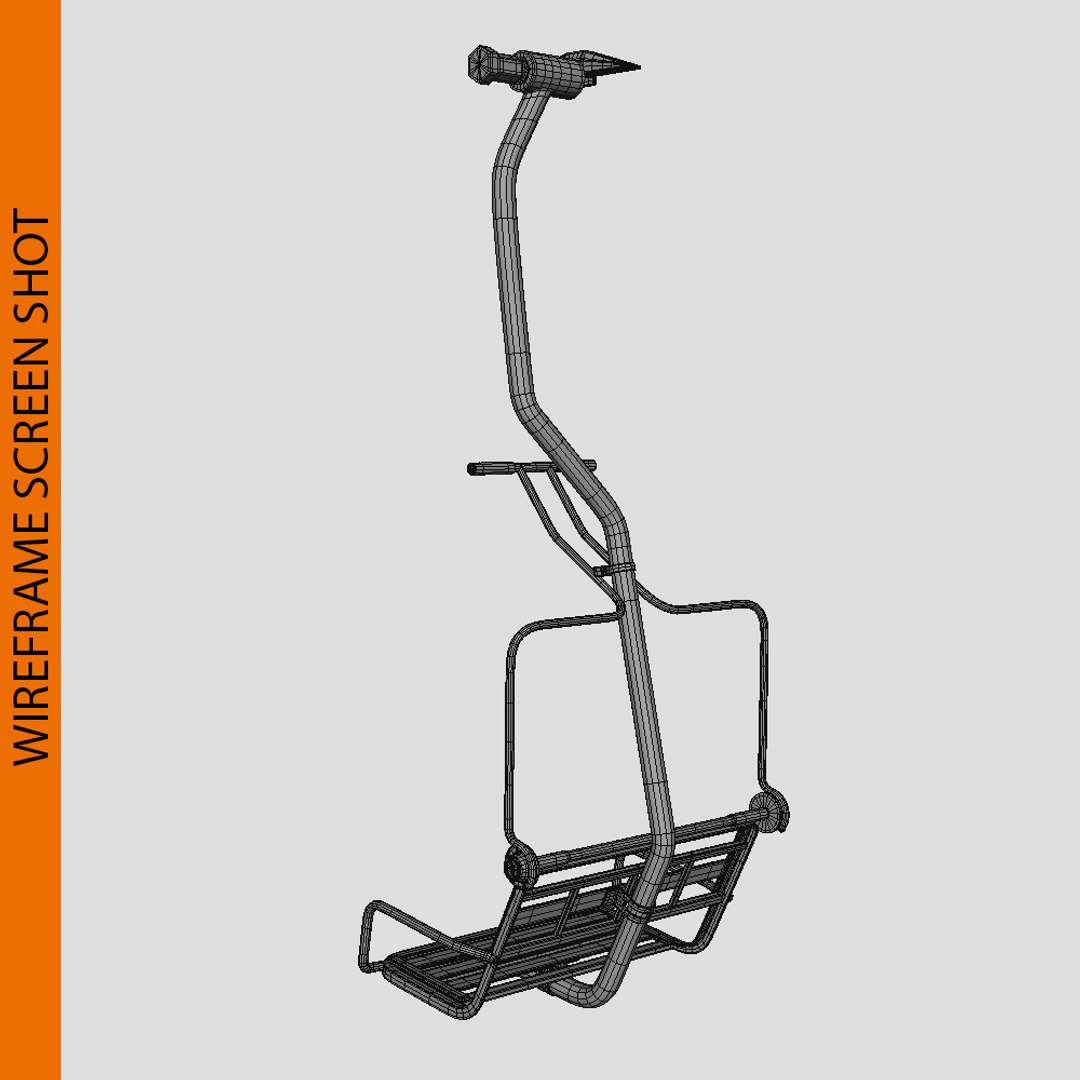 3d Model Cableway Chair Type-5
