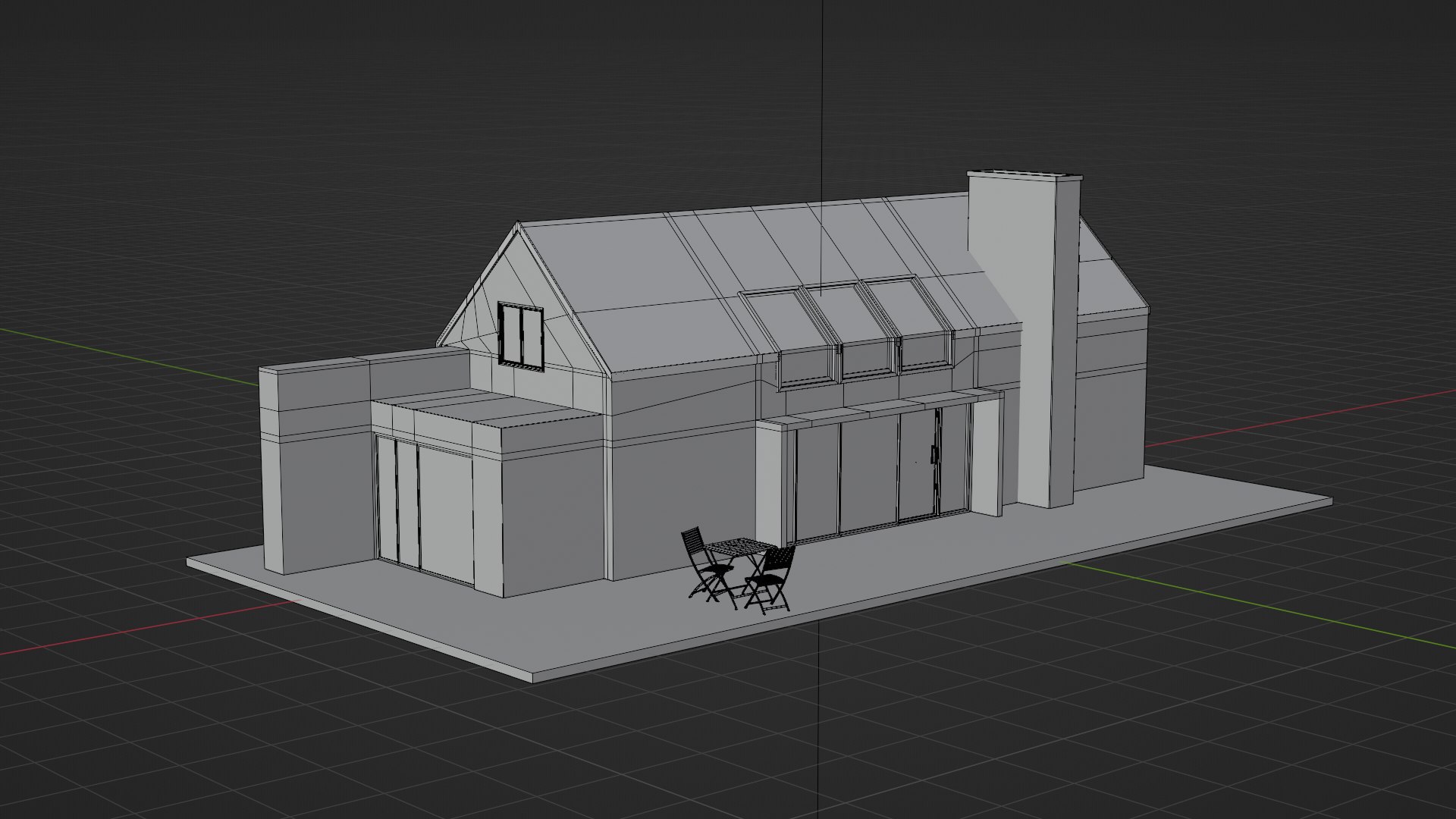 Modern Wooden House Model - TurboSquid 1998588