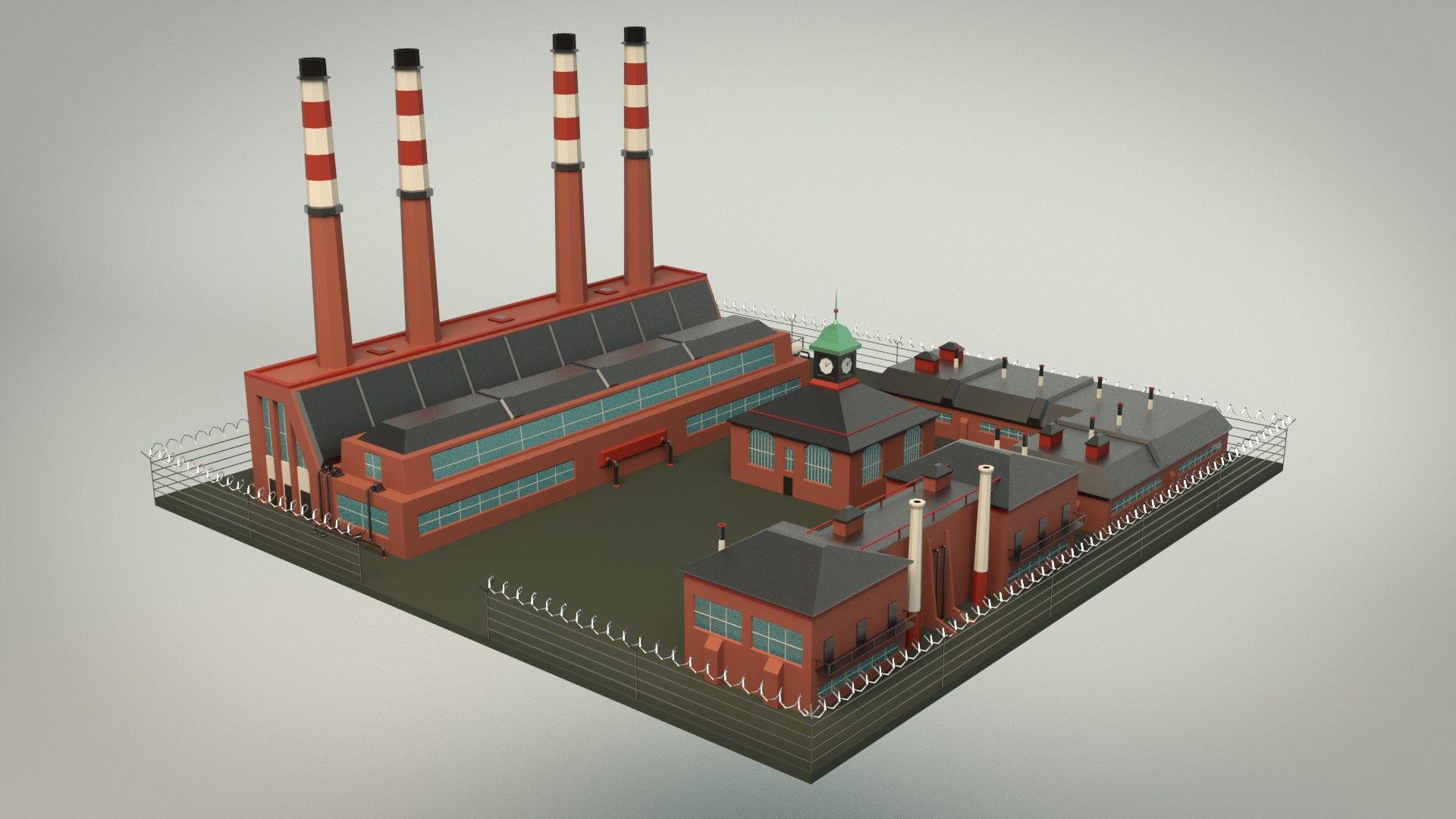 Free 3D Model Canteen Factory - TurboSquid 1561236