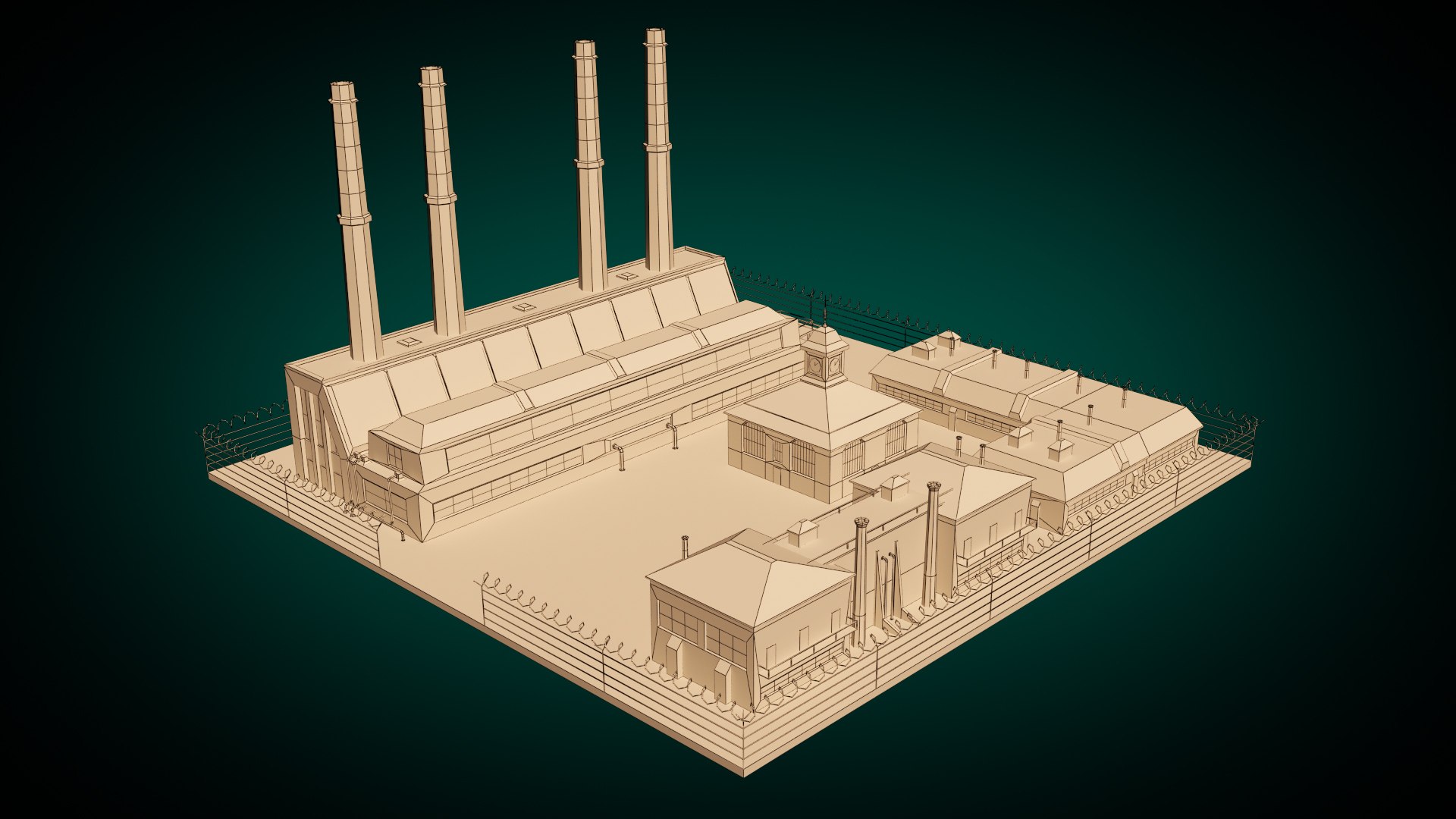 Free 3D Model Canteen Factory - TurboSquid 1561236