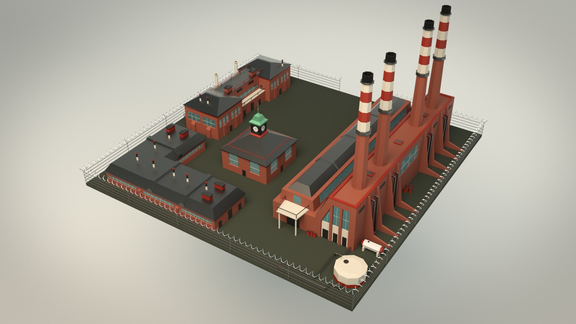 Free 3D Model Canteen Factory - TurboSquid 1561236