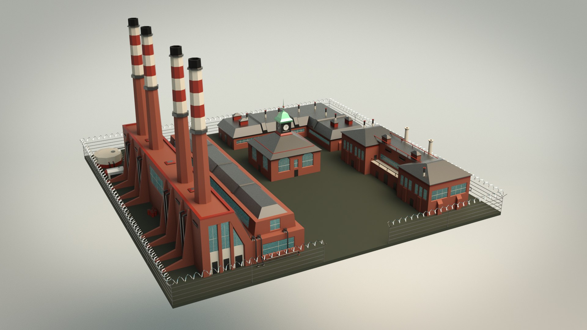 Free 3D Model Canteen Factory - TurboSquid 1561236
