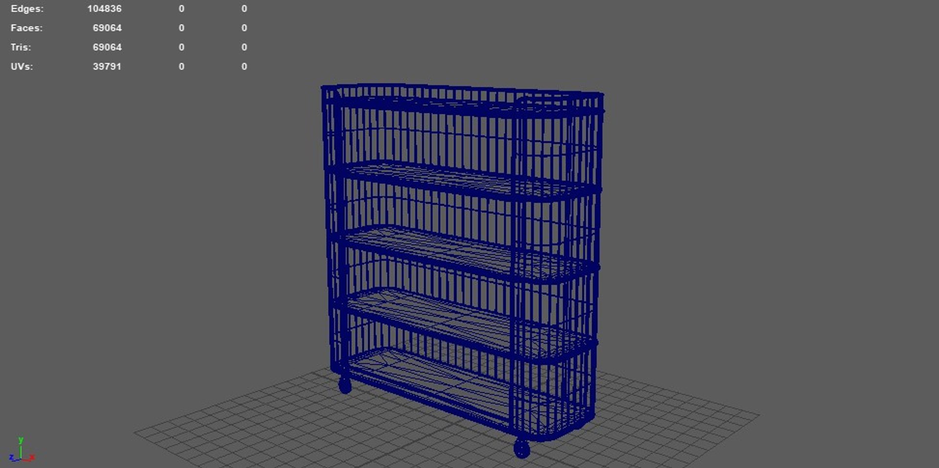 3D Caged Bakers Rack 3D Model - TurboSquid 2337168