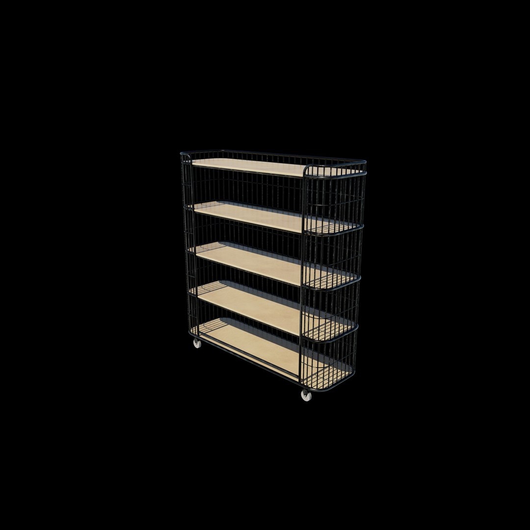 3D Caged Bakers Rack 3D Model - TurboSquid 2337168