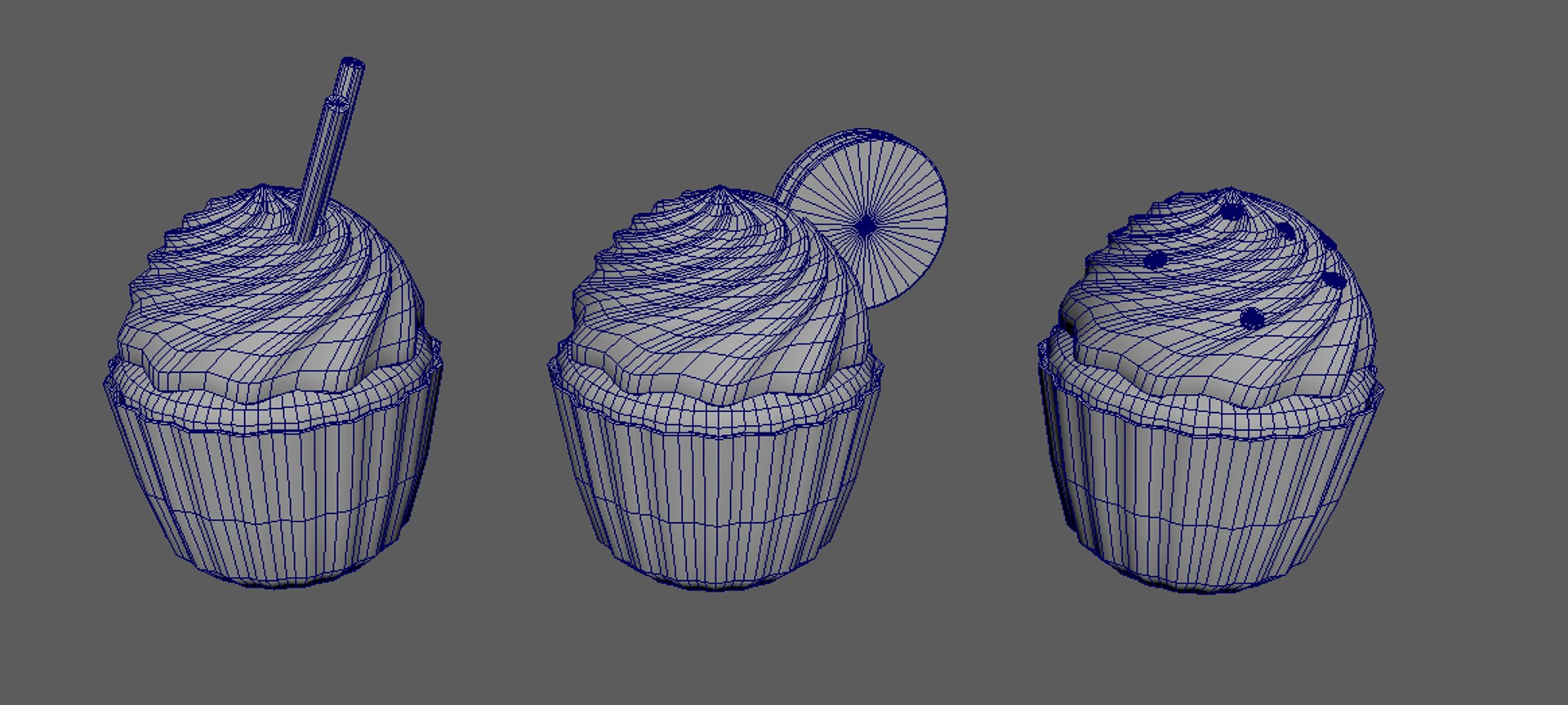 Cupcakes Model - TurboSquid 1274323