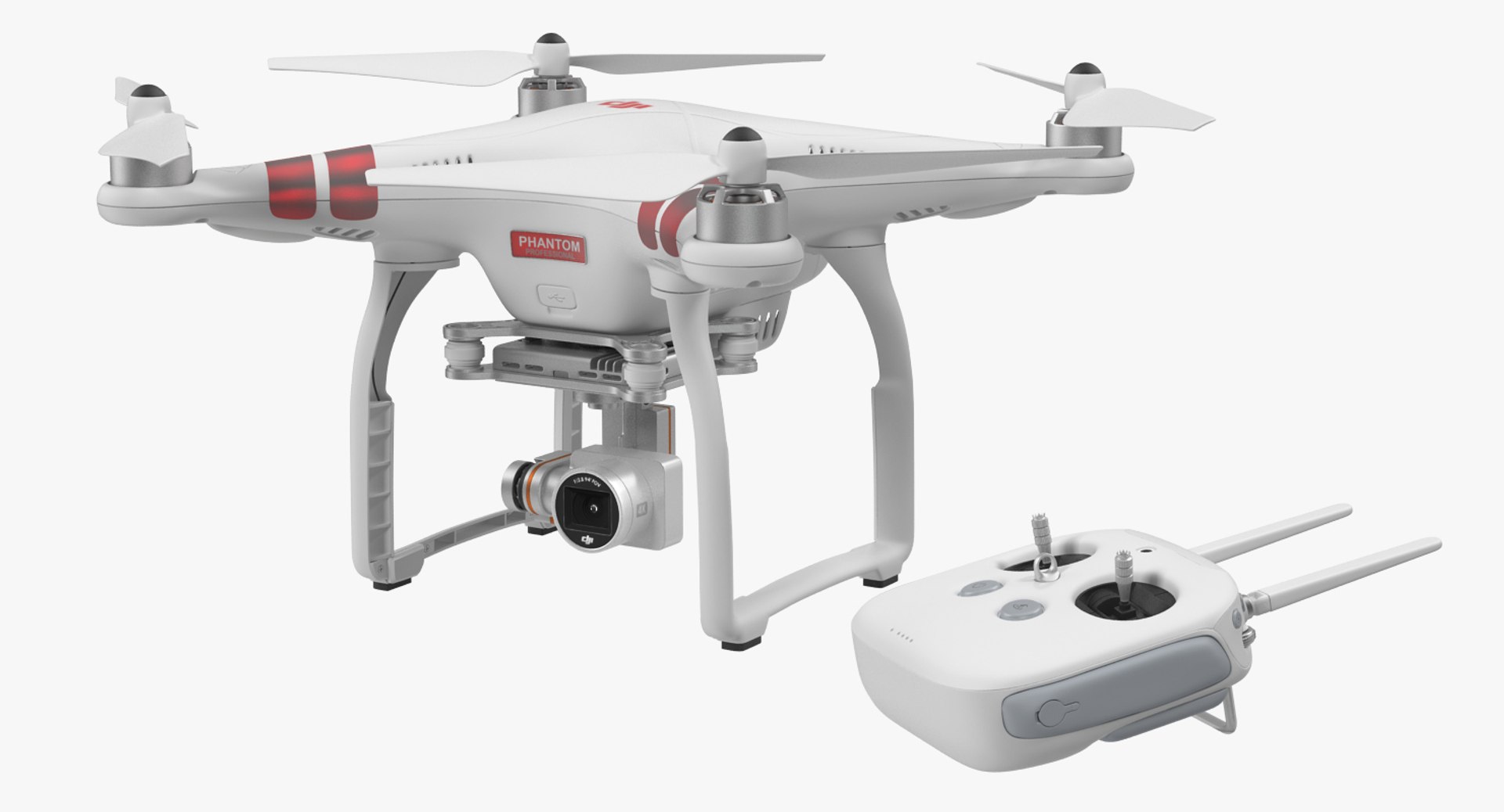 dji phantom 3 professional 3d model