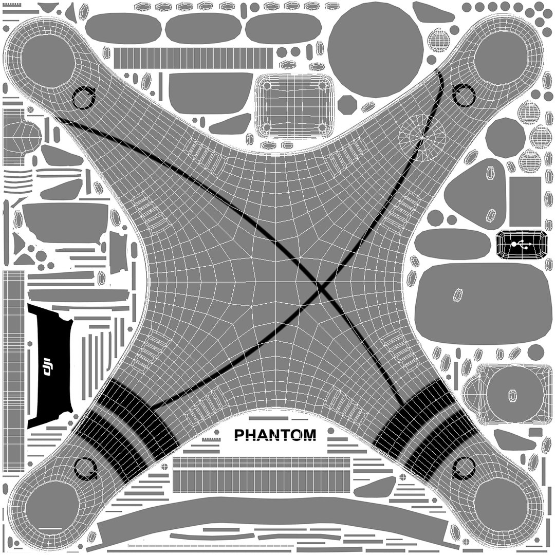 dji phantom 3 professional 3d model