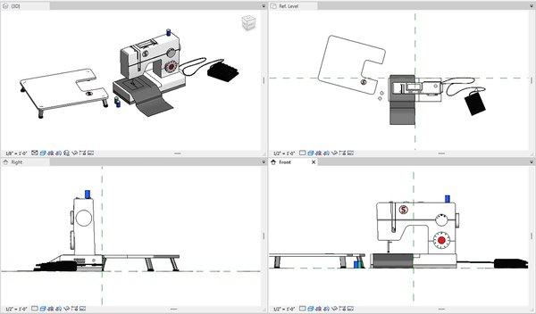 modelo 3d Máquina de coser - TurboSquid 2150956