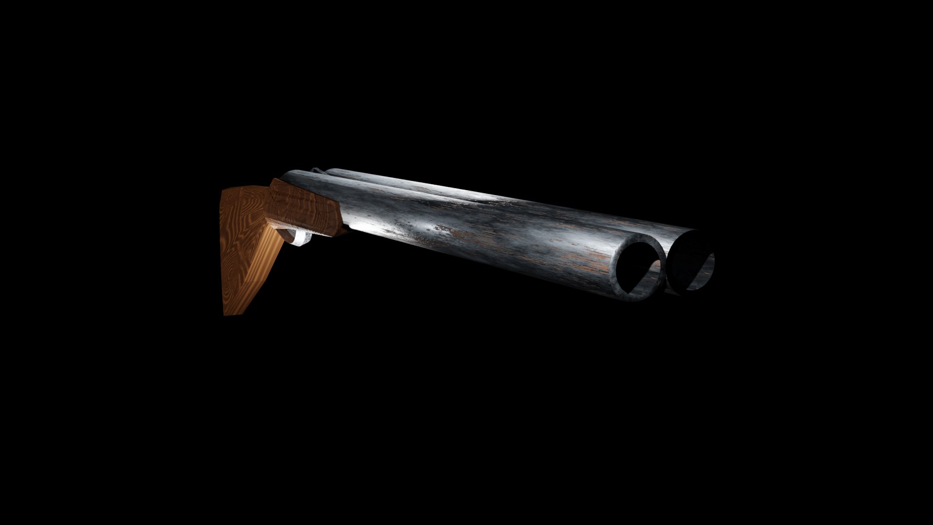 Rusty Double-barreled Shotgun Model - TurboSquid 1975743