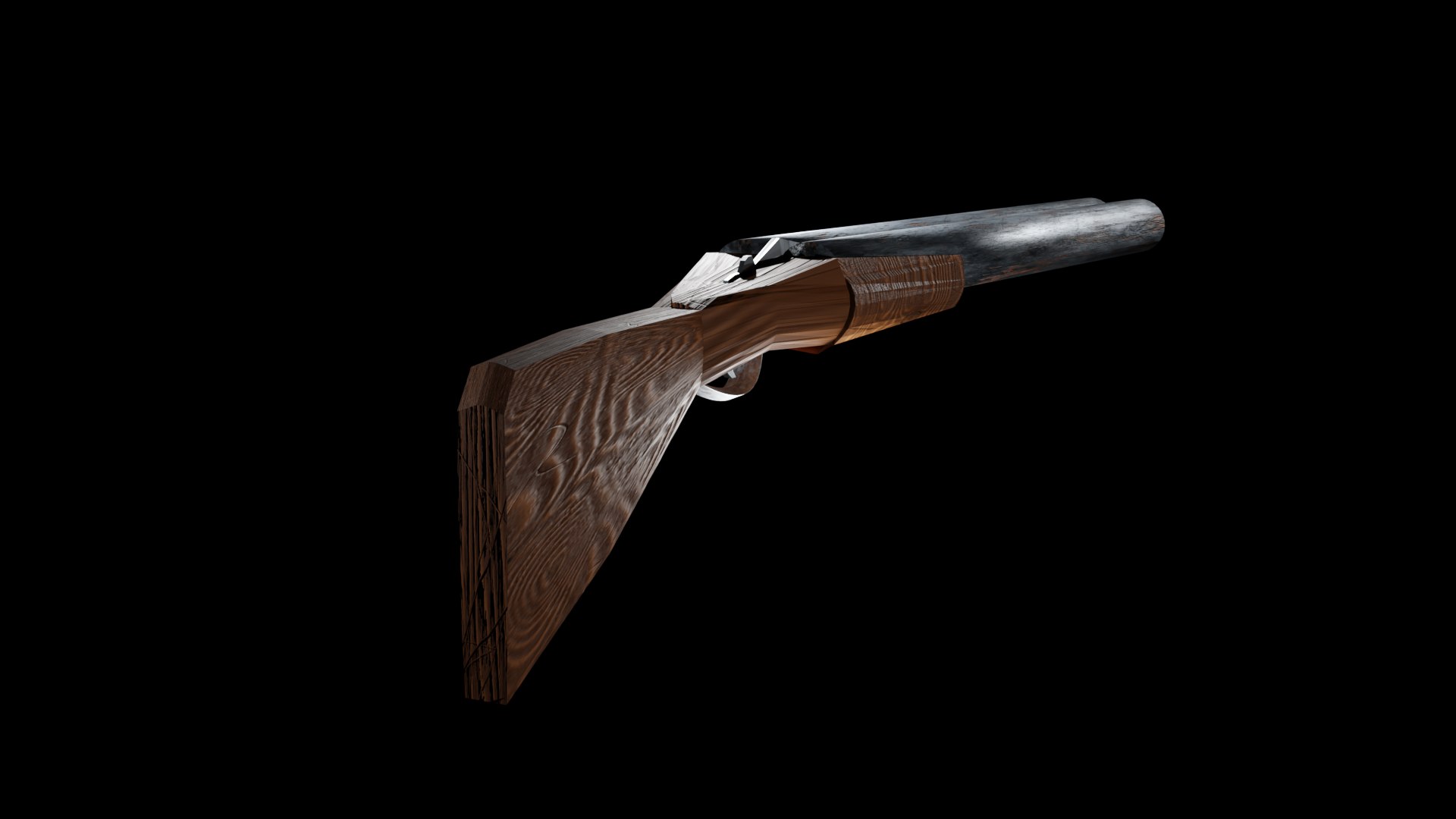 Rusty Double-barreled Shotgun Model - TurboSquid 1975743