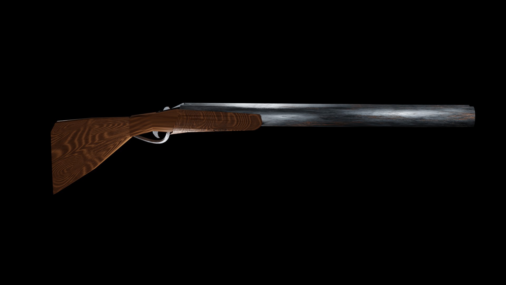 Rusty Double-barreled Shotgun Model - TurboSquid 1975743