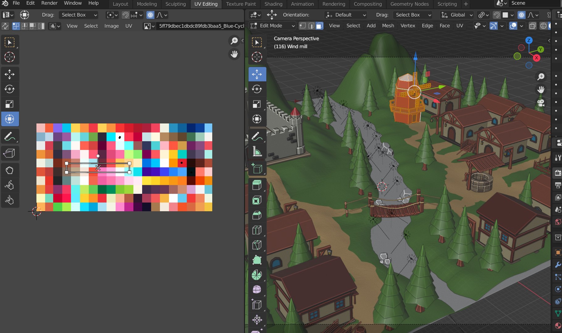 Cartoon Medieval Village 3D model - TurboSquid 1766103