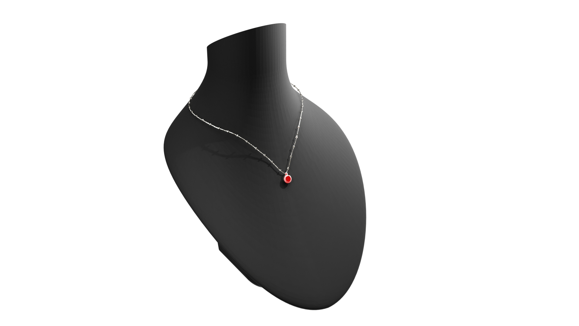 3D General Round Ruby Necklace - TurboSquid 2267099