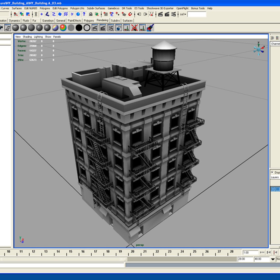 3d Model Multi City Building