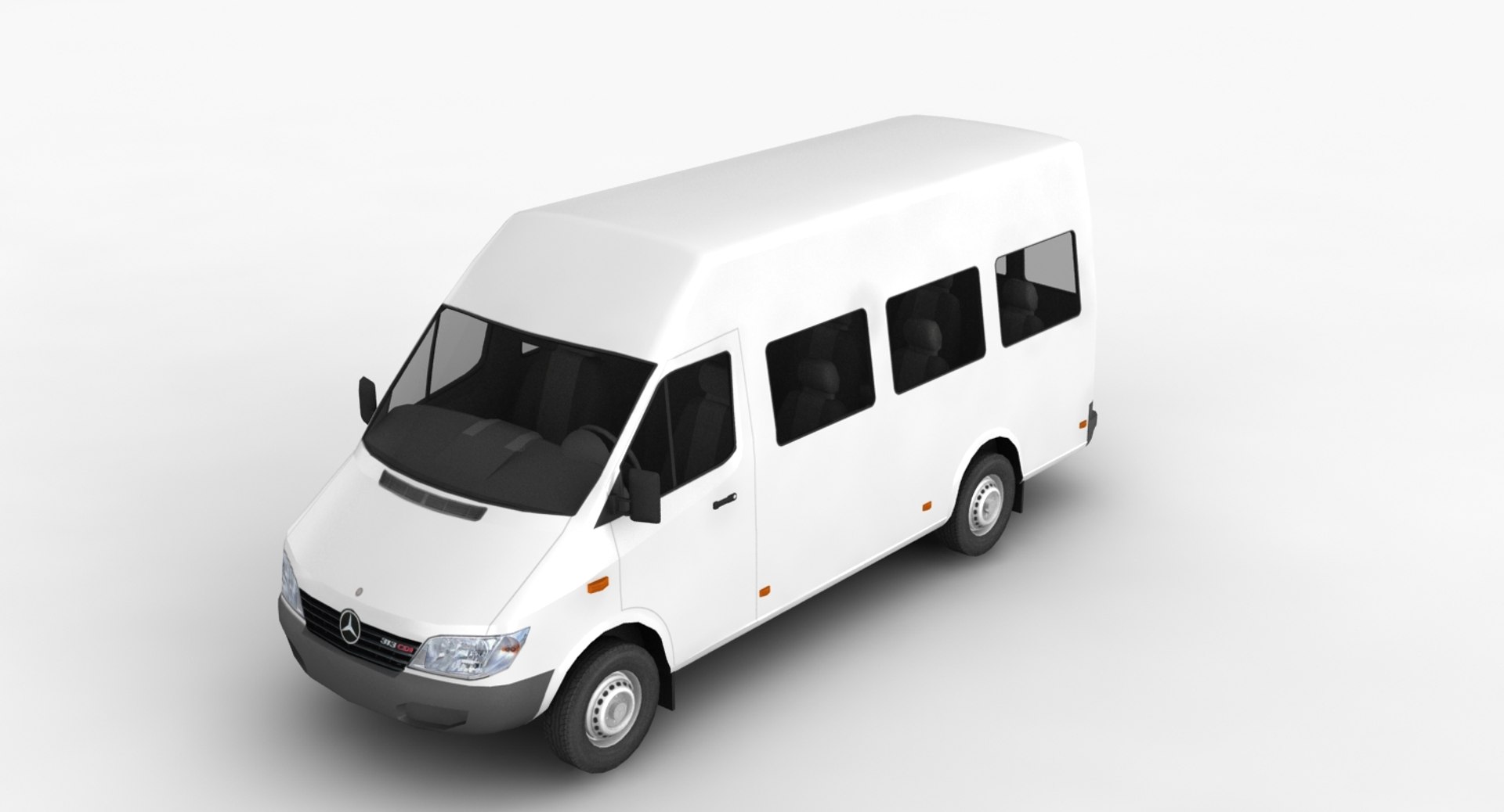 mercedes sprinter truck chassis 3d model