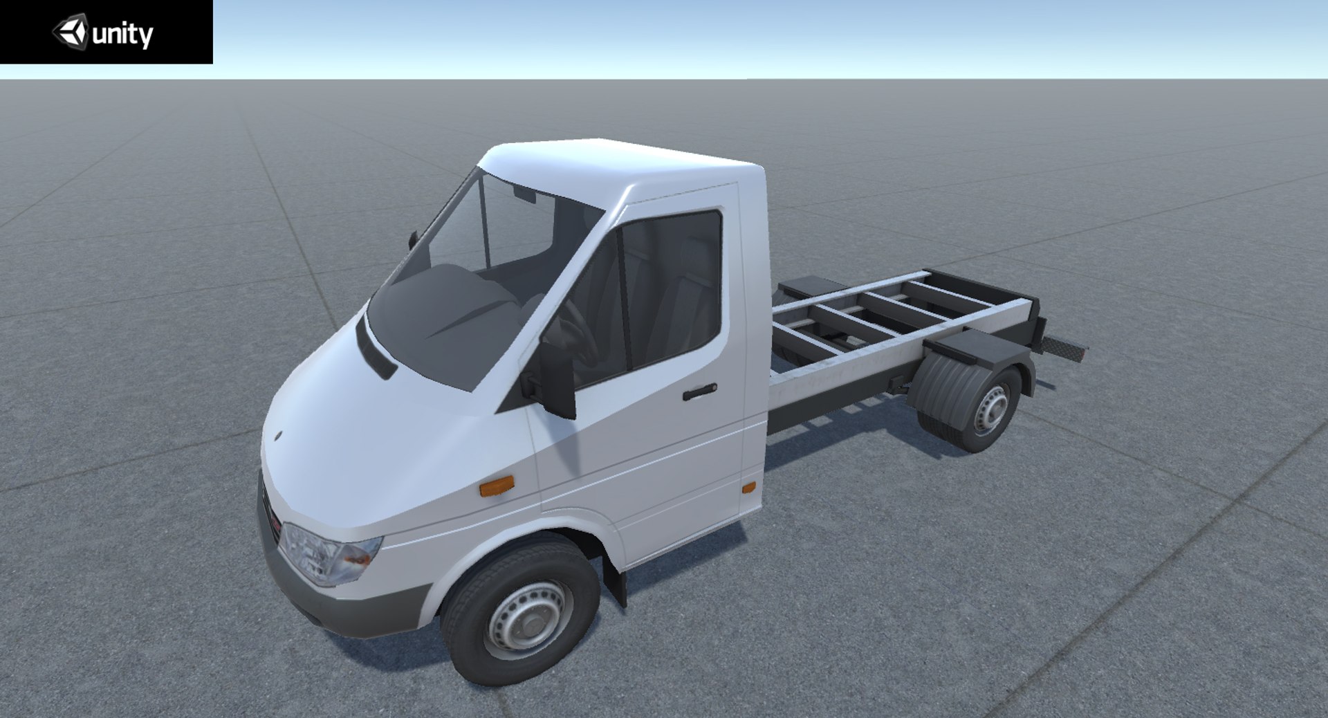 Mercedes Sprinter Truck Chassis 3d Model