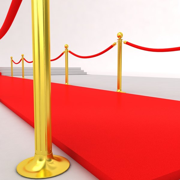 3d model of red carpet
