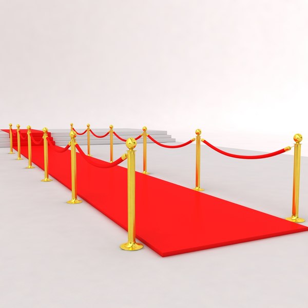 3d model of red carpet