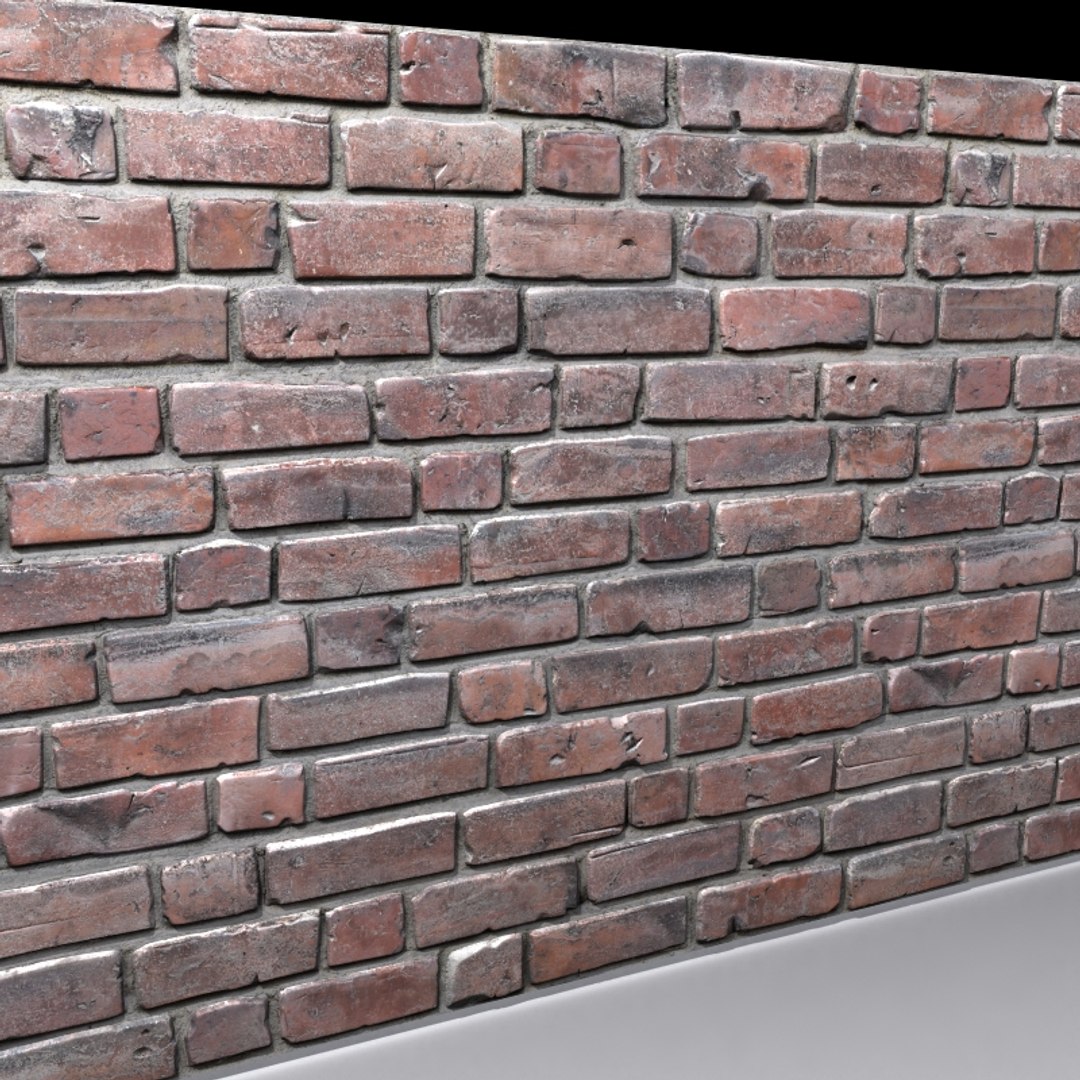 Brick Wall 01 3d Model