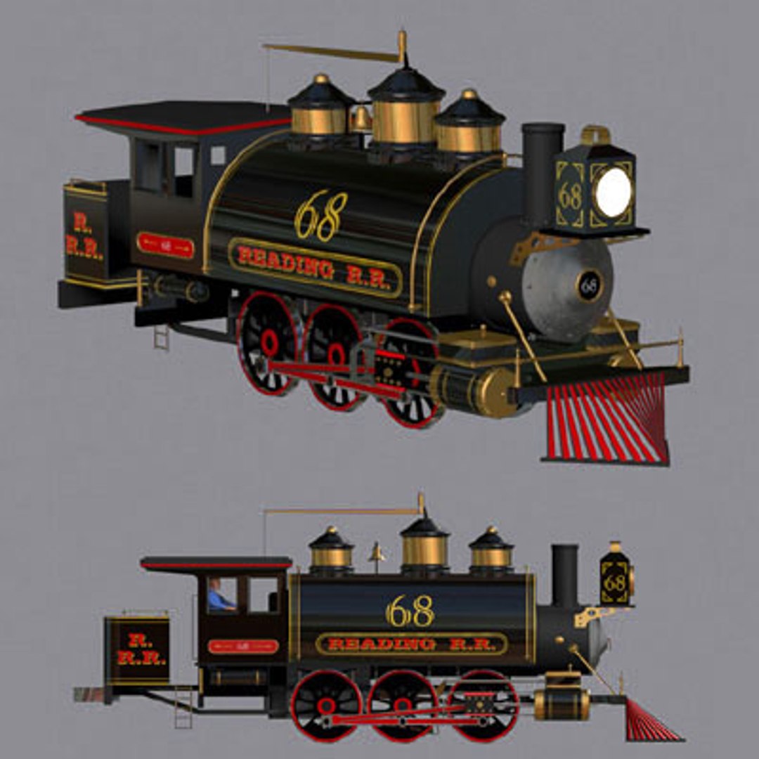 Vehicle Train Engine 3d