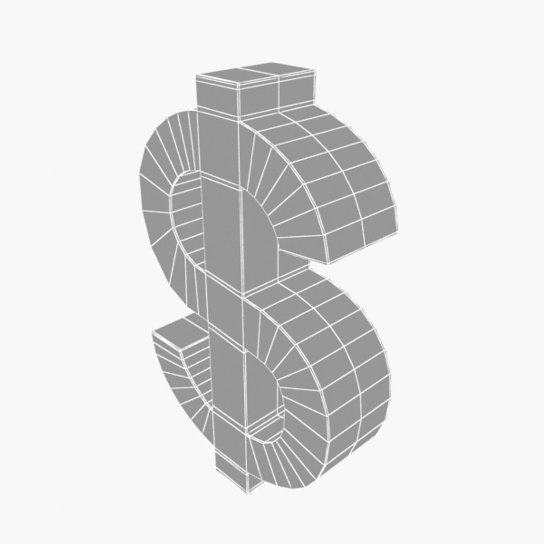 3d Dollar Sign