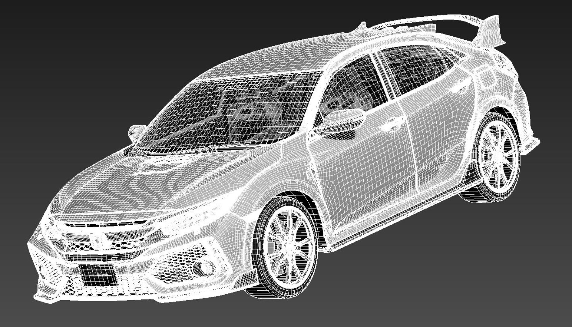 3D Honda Civic Type R Model - TurboSquid 1385625