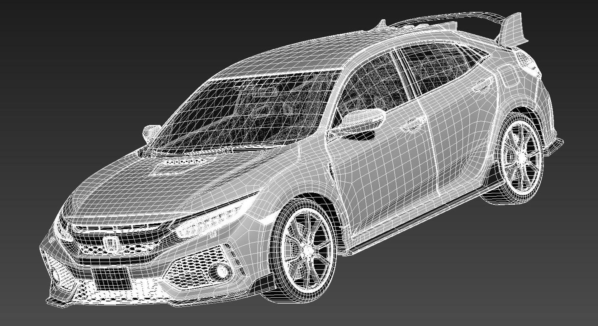 3D Honda Civic Type R Model - TurboSquid 1385625