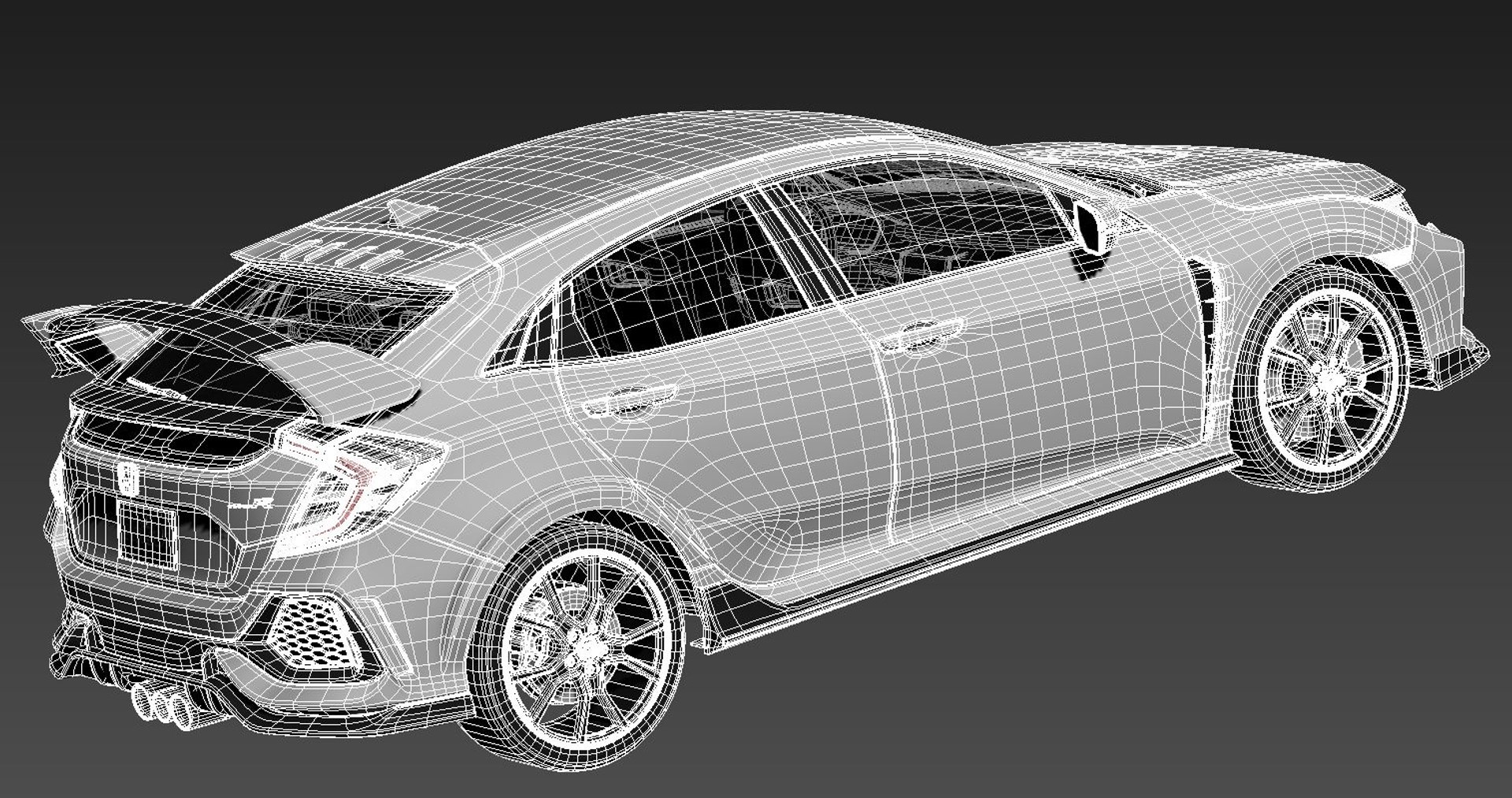 3D Honda Civic Type R Model - TurboSquid 1385625