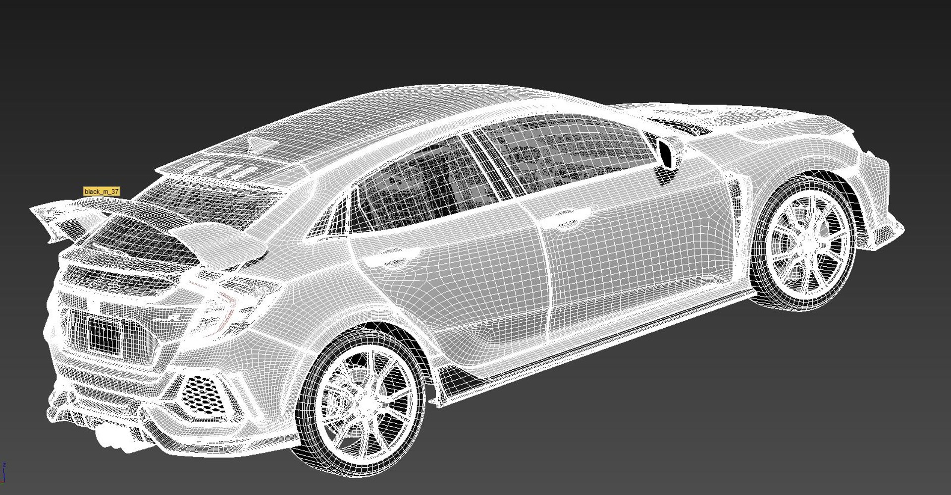 3D Honda Civic Type R Model - TurboSquid 1385625