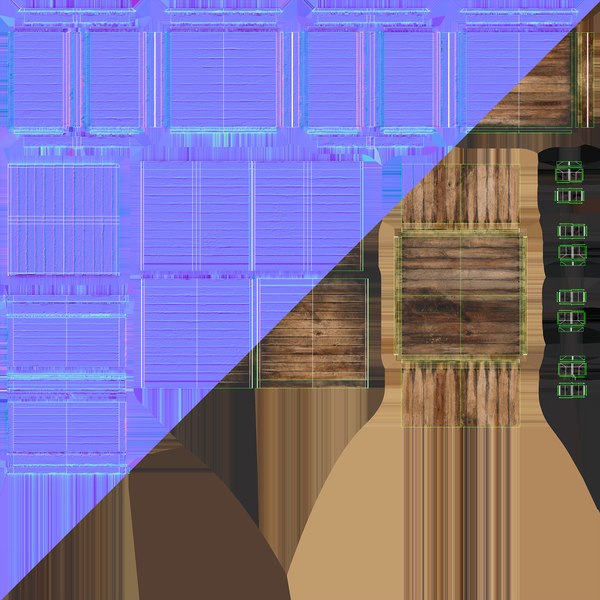 3d ready wooden crate pbr