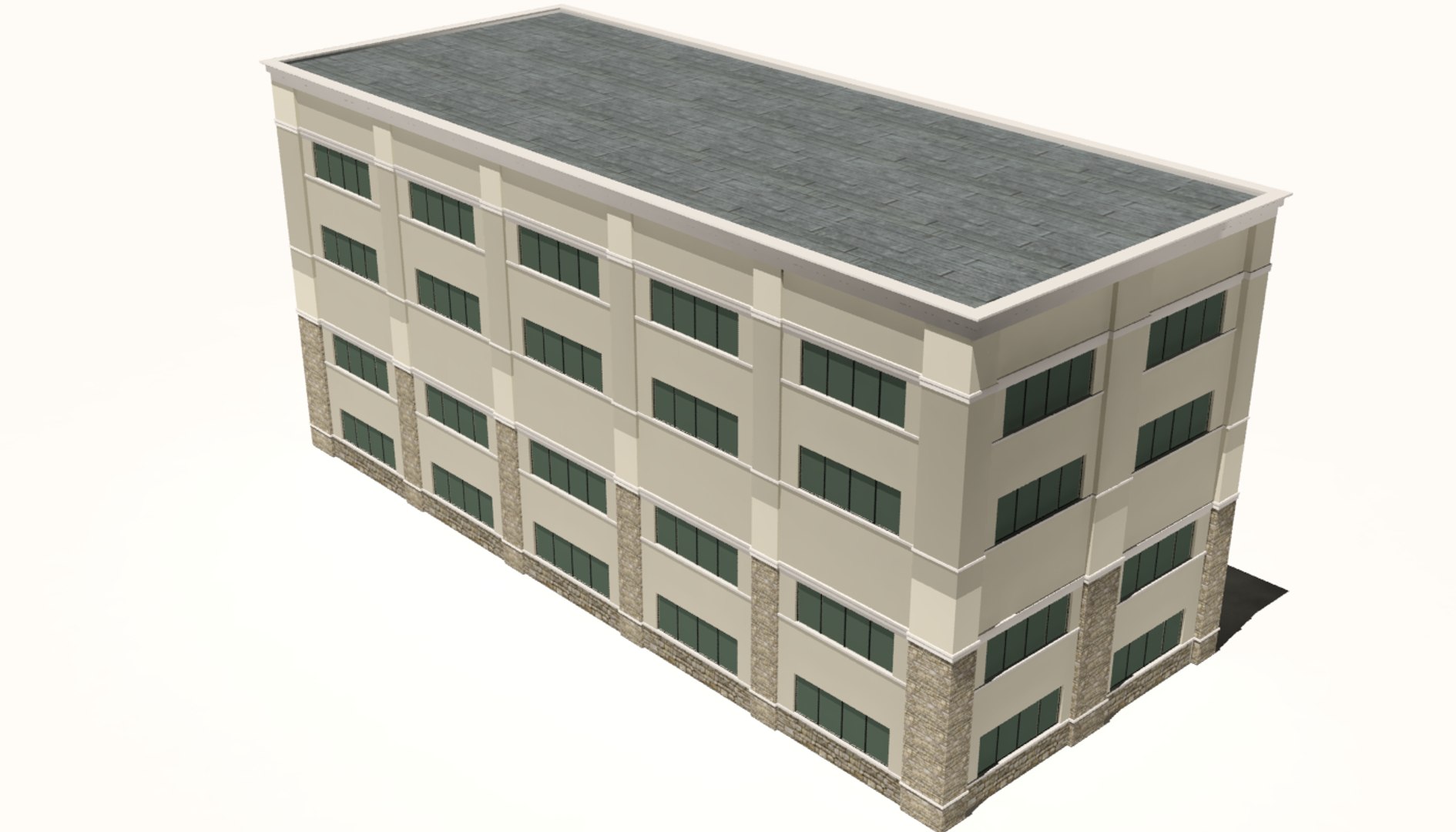 Realistic Office Build 3D Model - TurboSquid 1258962