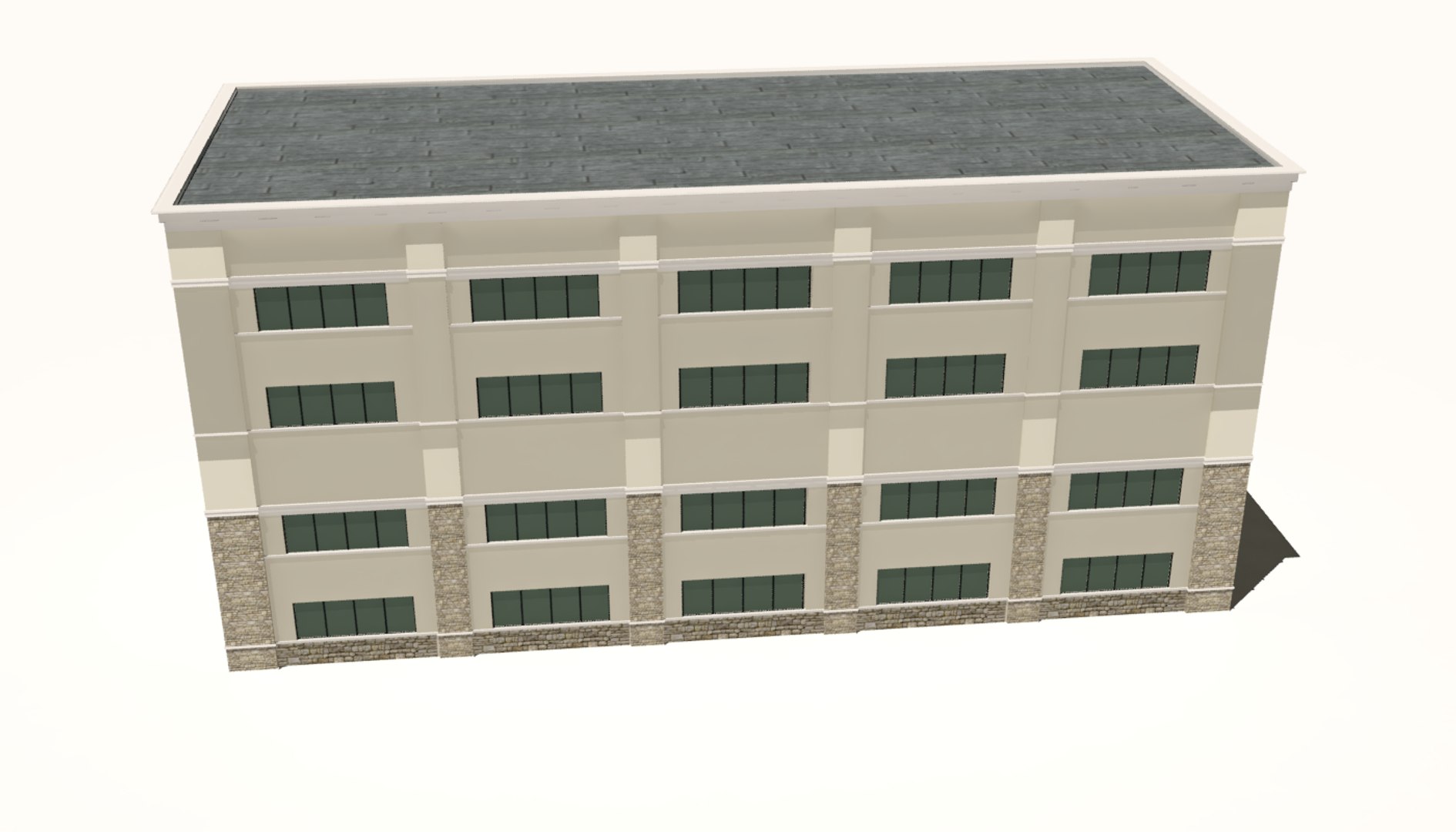 Realistic Office Build 3D Model - TurboSquid 1258962