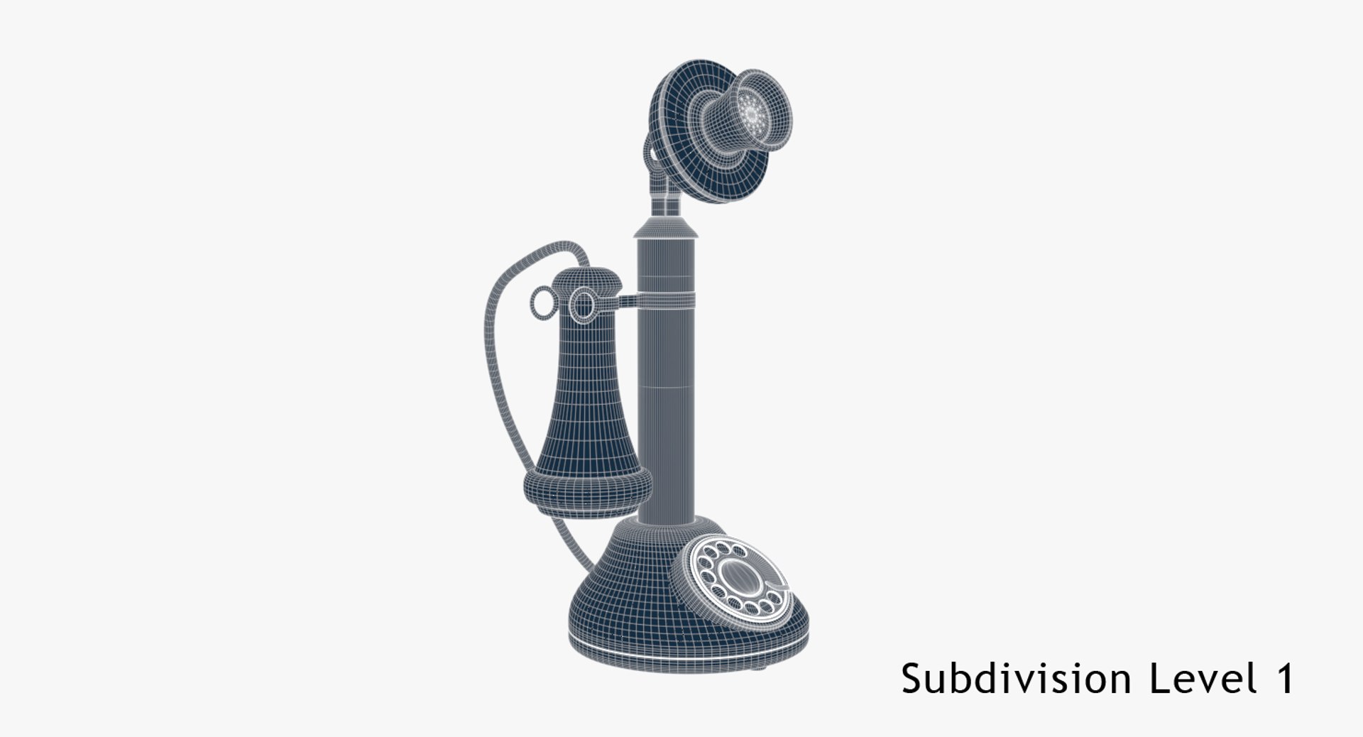 Candlestick Phone 3D Model - TurboSquid 1296151