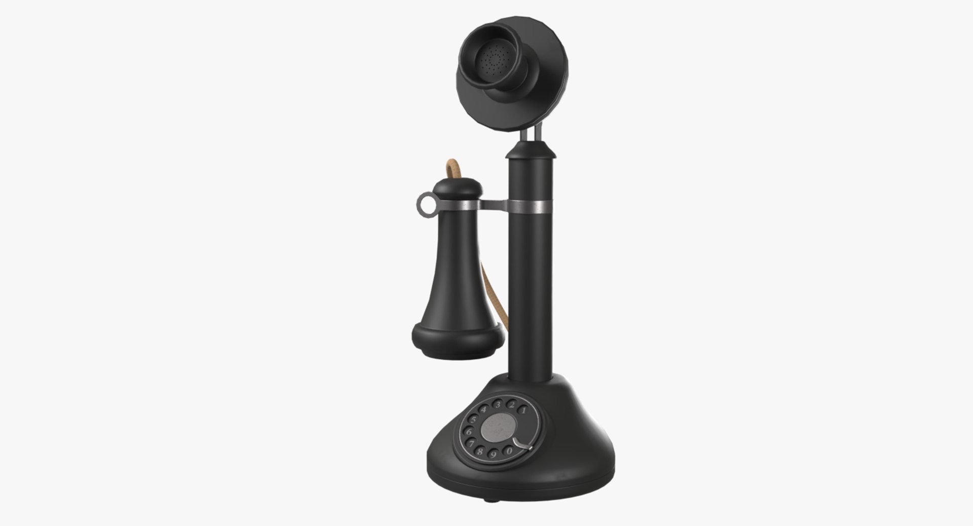 Candlestick Phone 3D Model - TurboSquid 1296151