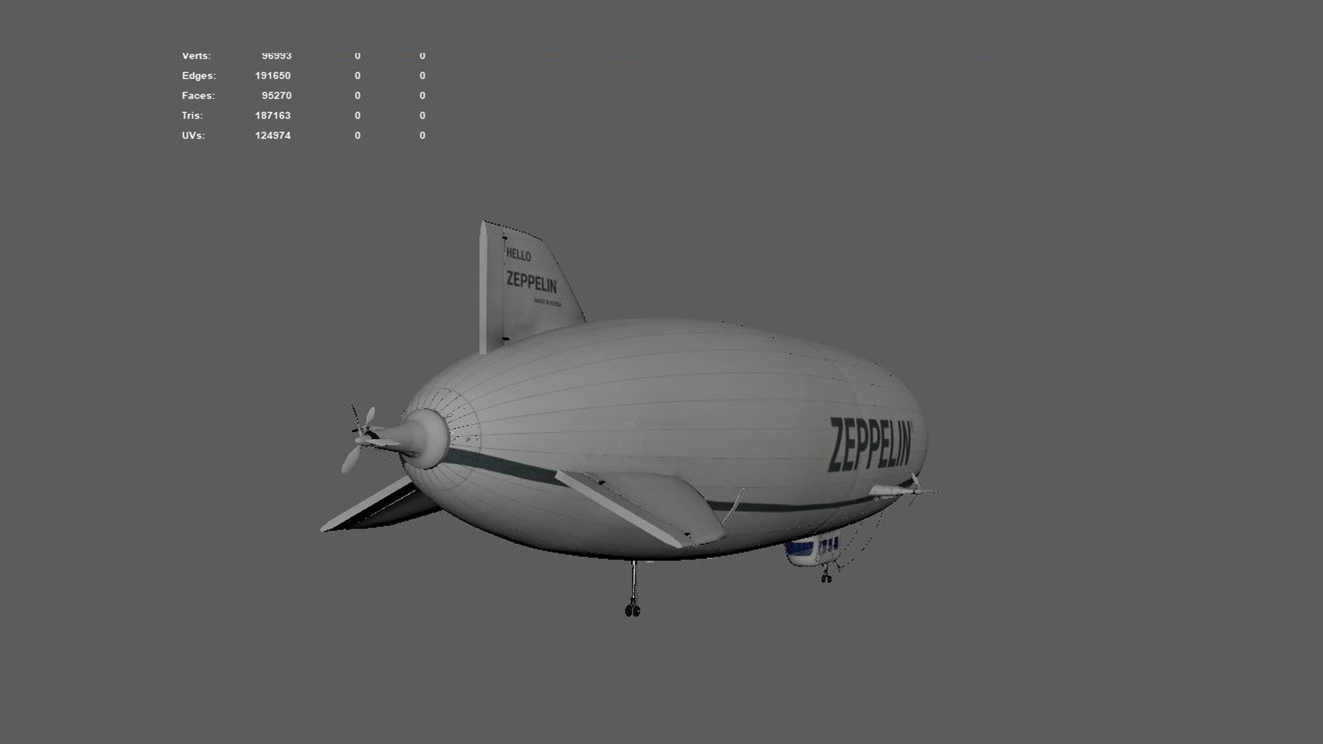 3D zeppelin model - TurboSquid 1445886