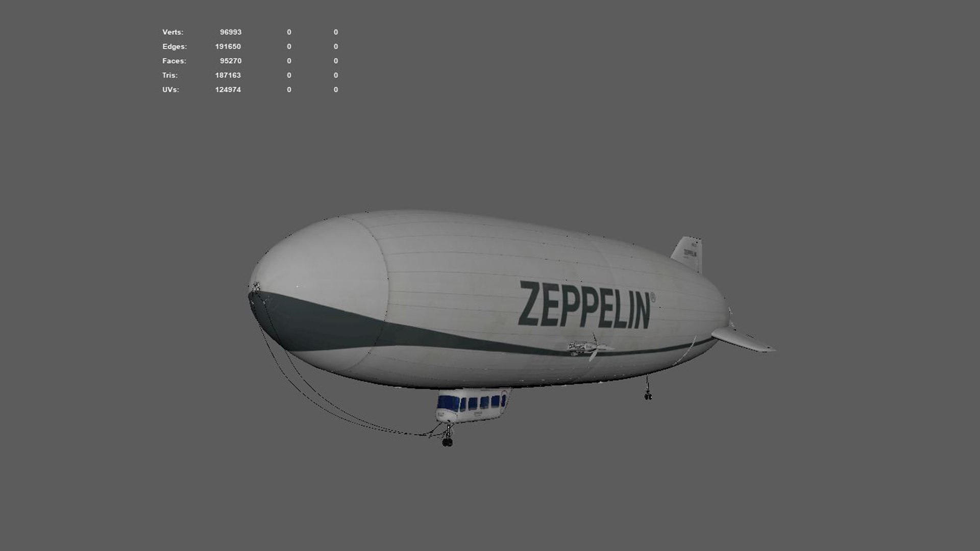 3D zeppelin model - TurboSquid 1445886