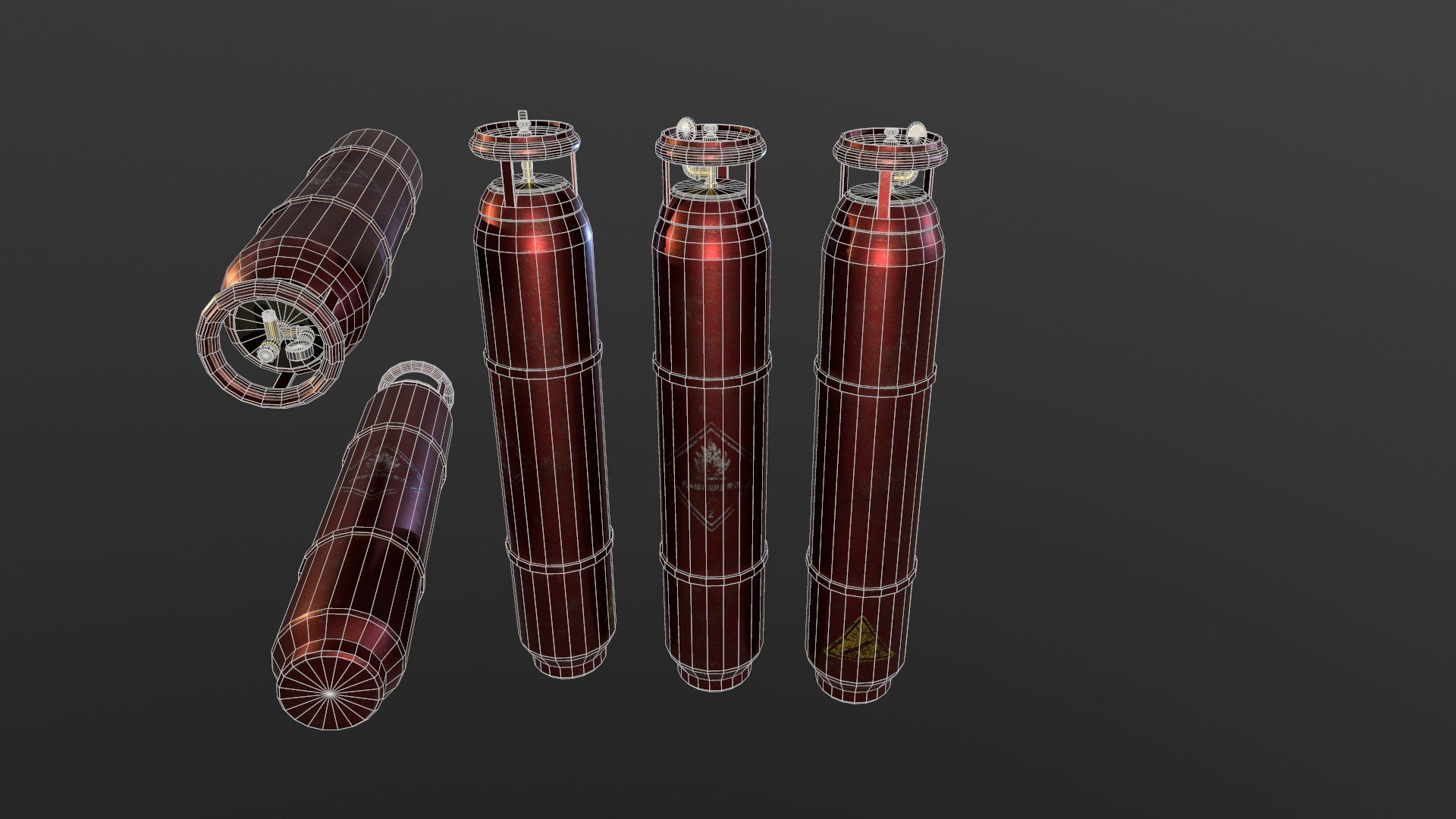Gas canister 3D model - TurboSquid 1638254